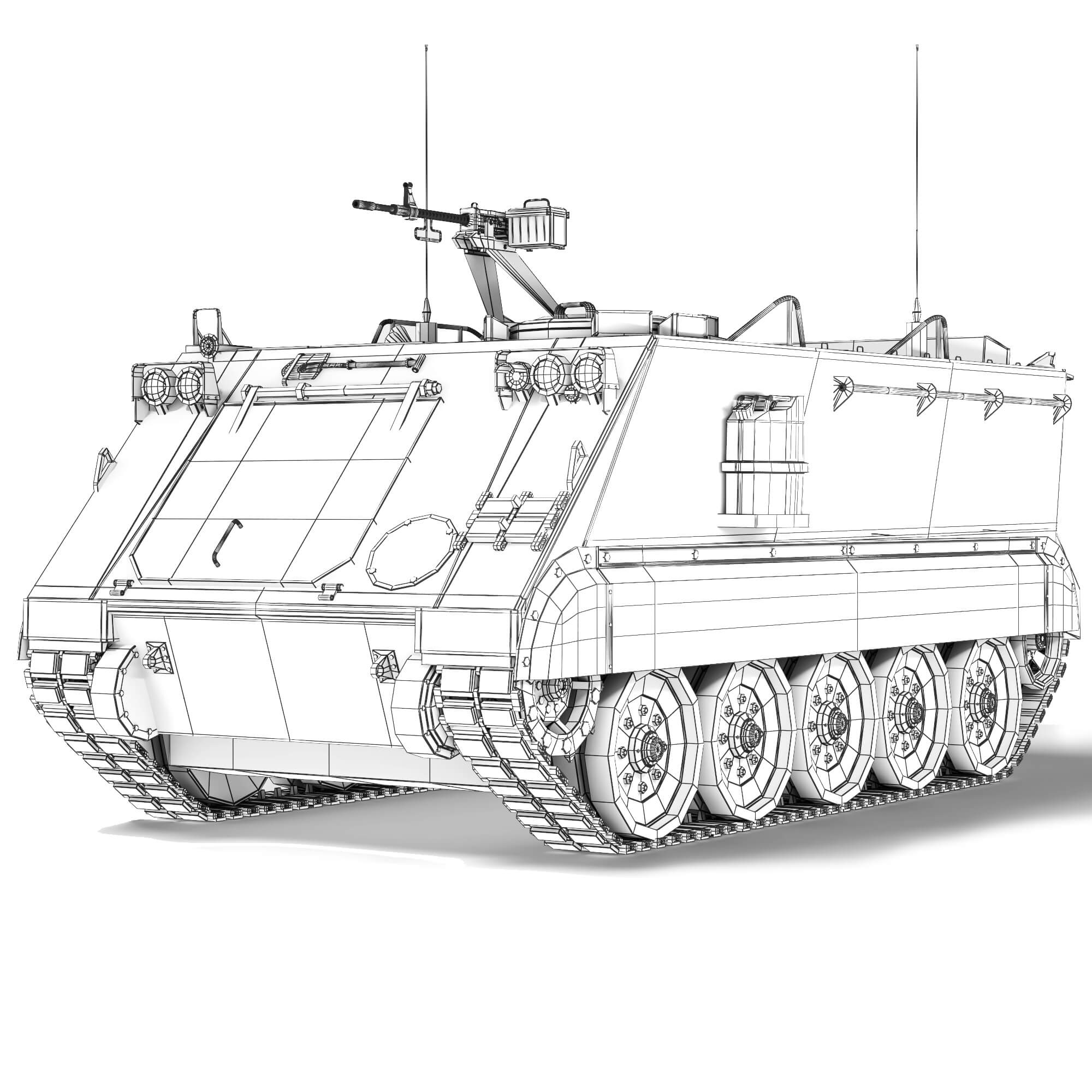 APC M113 A1 1963 - 3D Model by podshyvalov