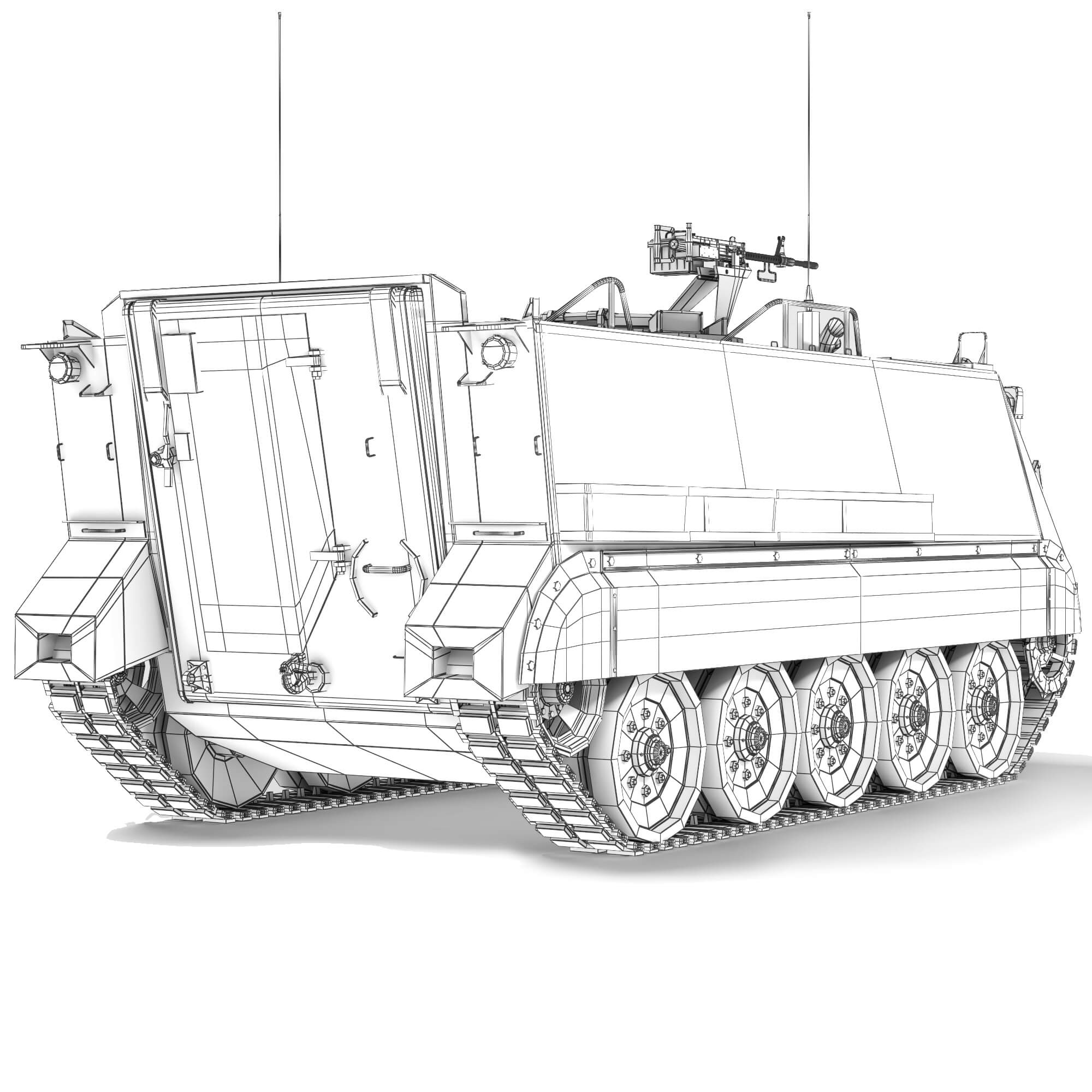 APC M113 A1 1963 - 3D Model by podshyvalov