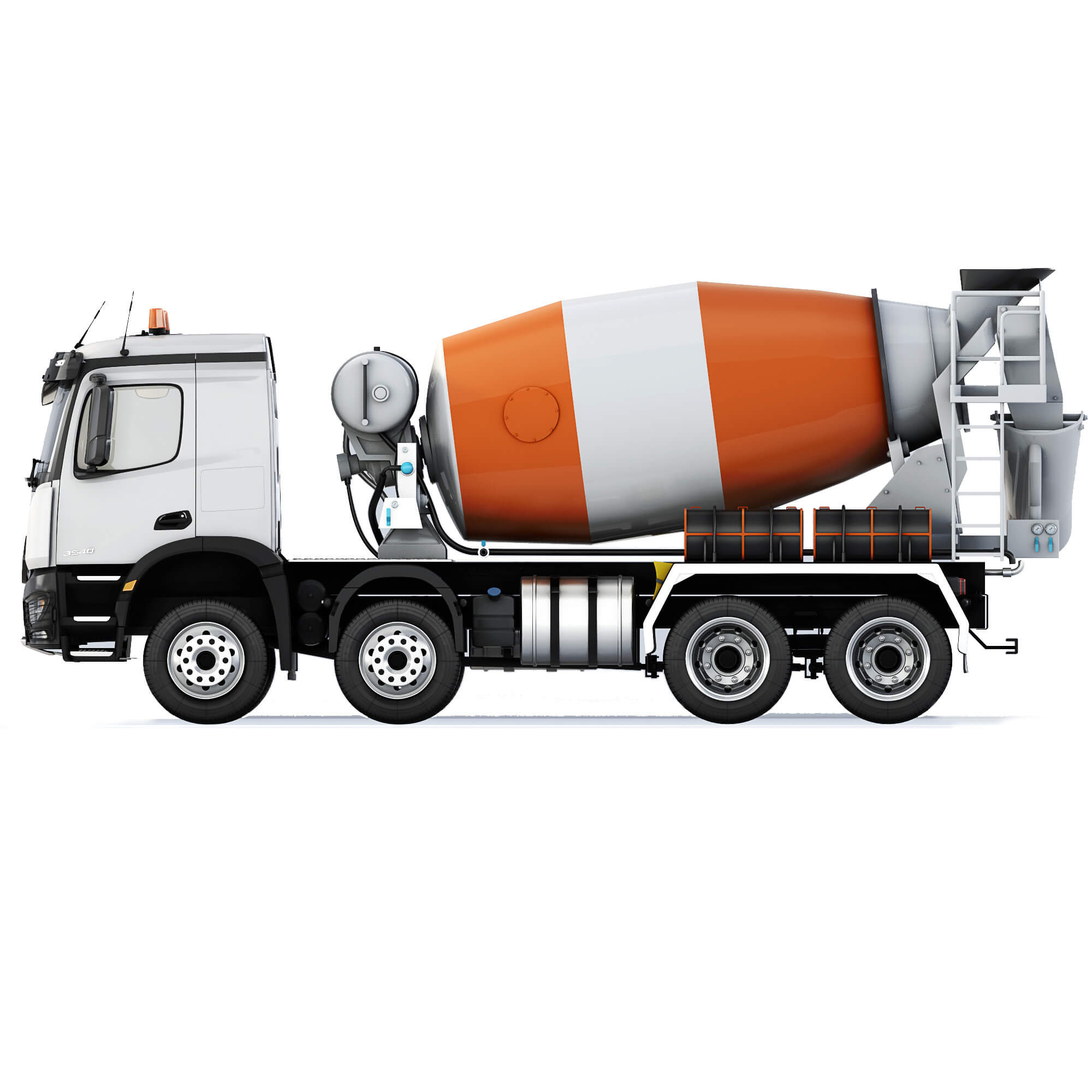 Mercedes-Benz Arocs 3540 Concrete Mixer 2022 3D Model by podshyvalov