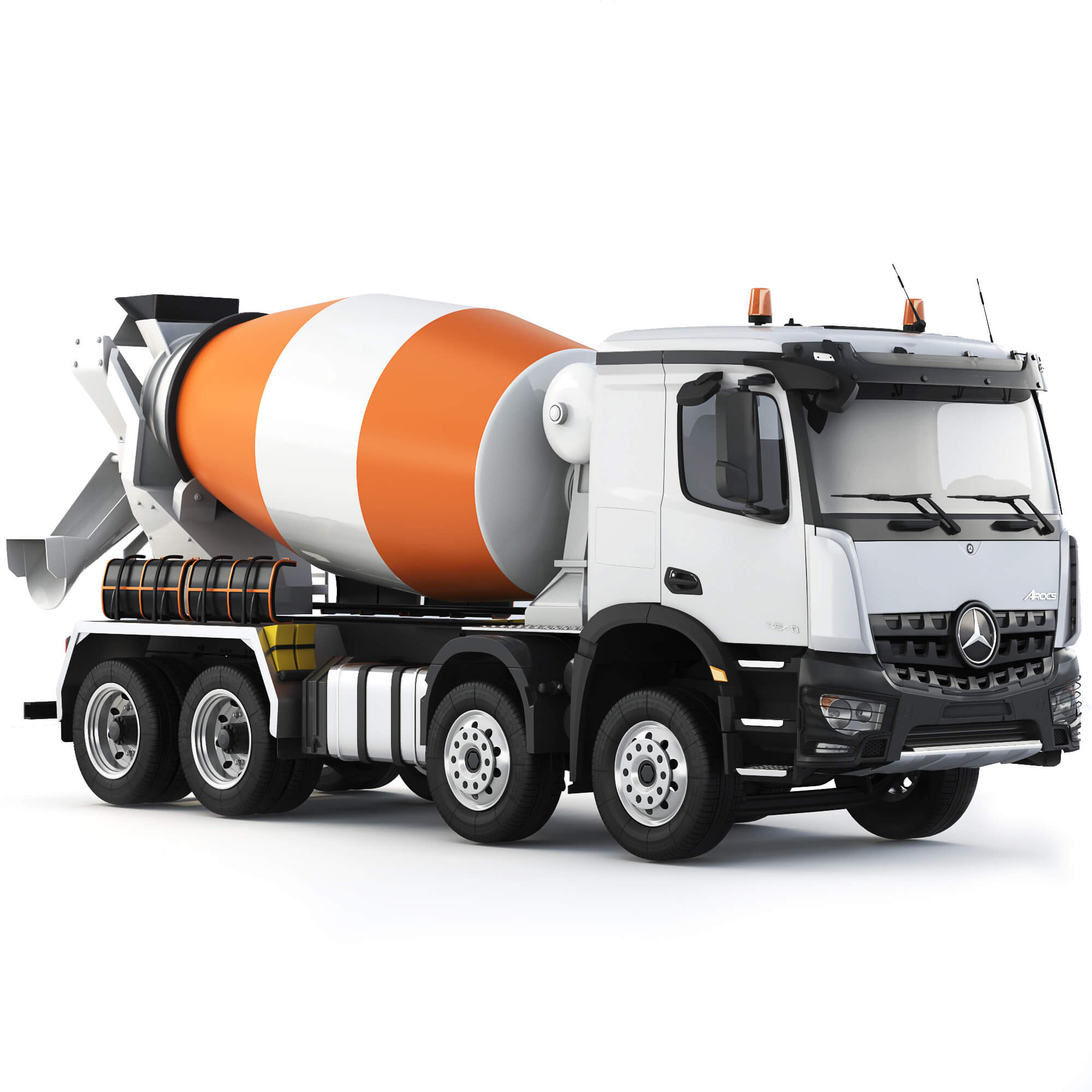 Mercedes-Benz Arocs 3540 Concrete Mixer 2022 3D Model by podshyvalov