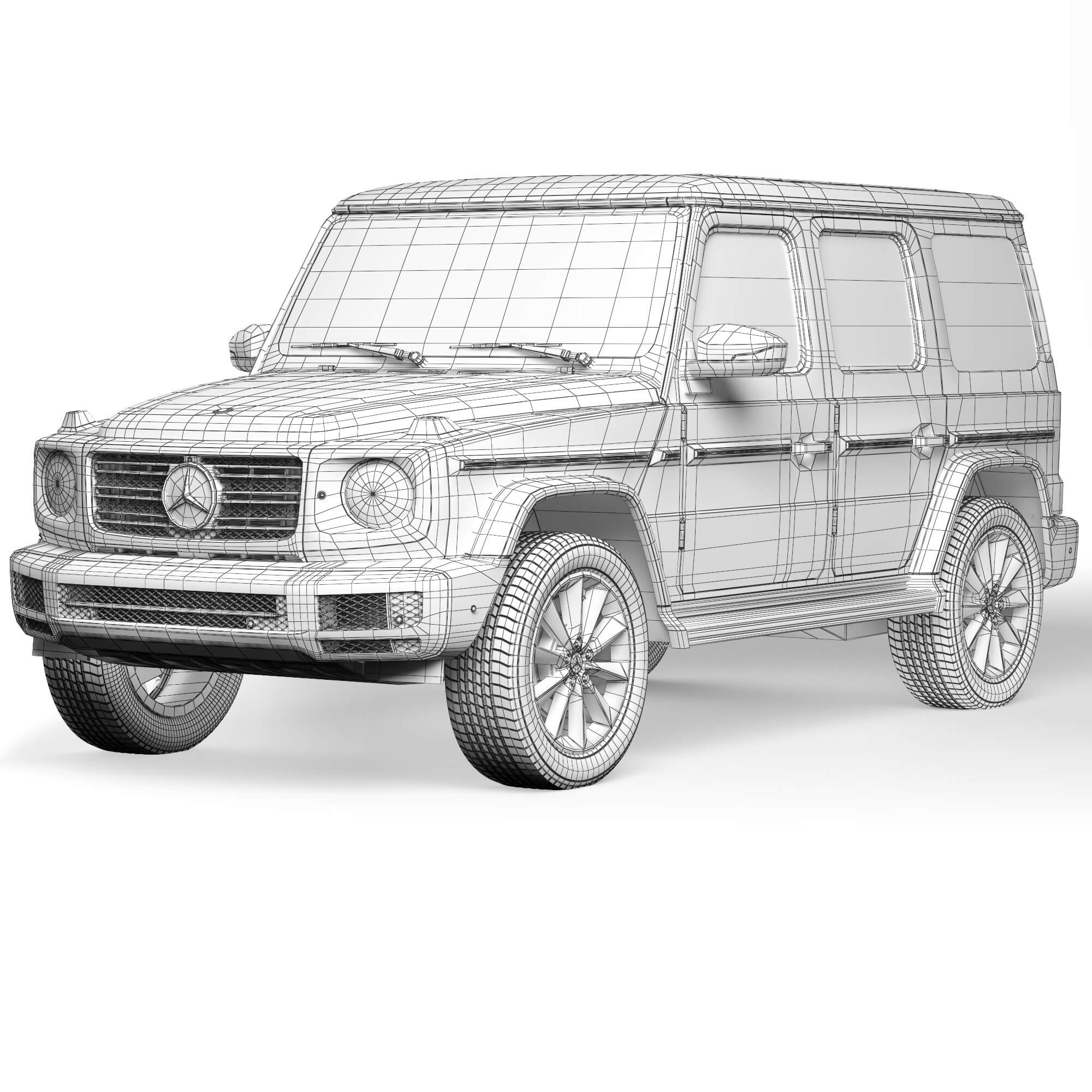 Mercedes-Benz G500 2019 3D Model by podshyvalov