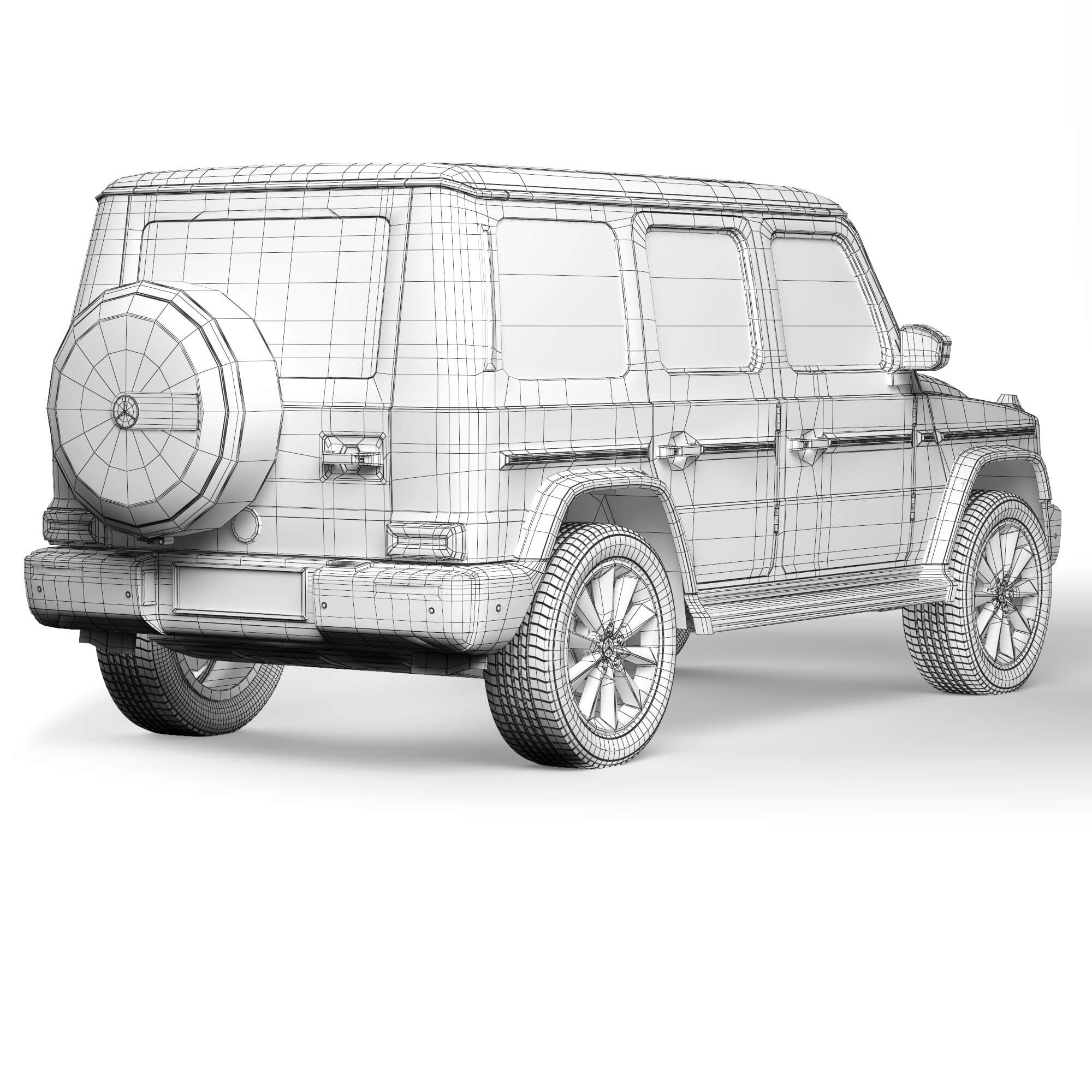 Mercedes-Benz G500 2019 3D Model by podshyvalov