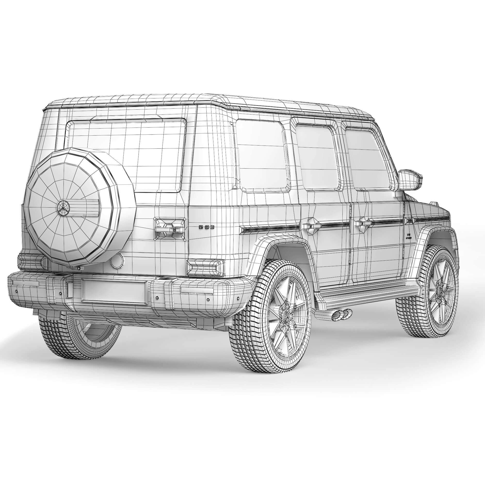 Mercedes-Benz G63 AMG 2019 3D Model by podshyvalov