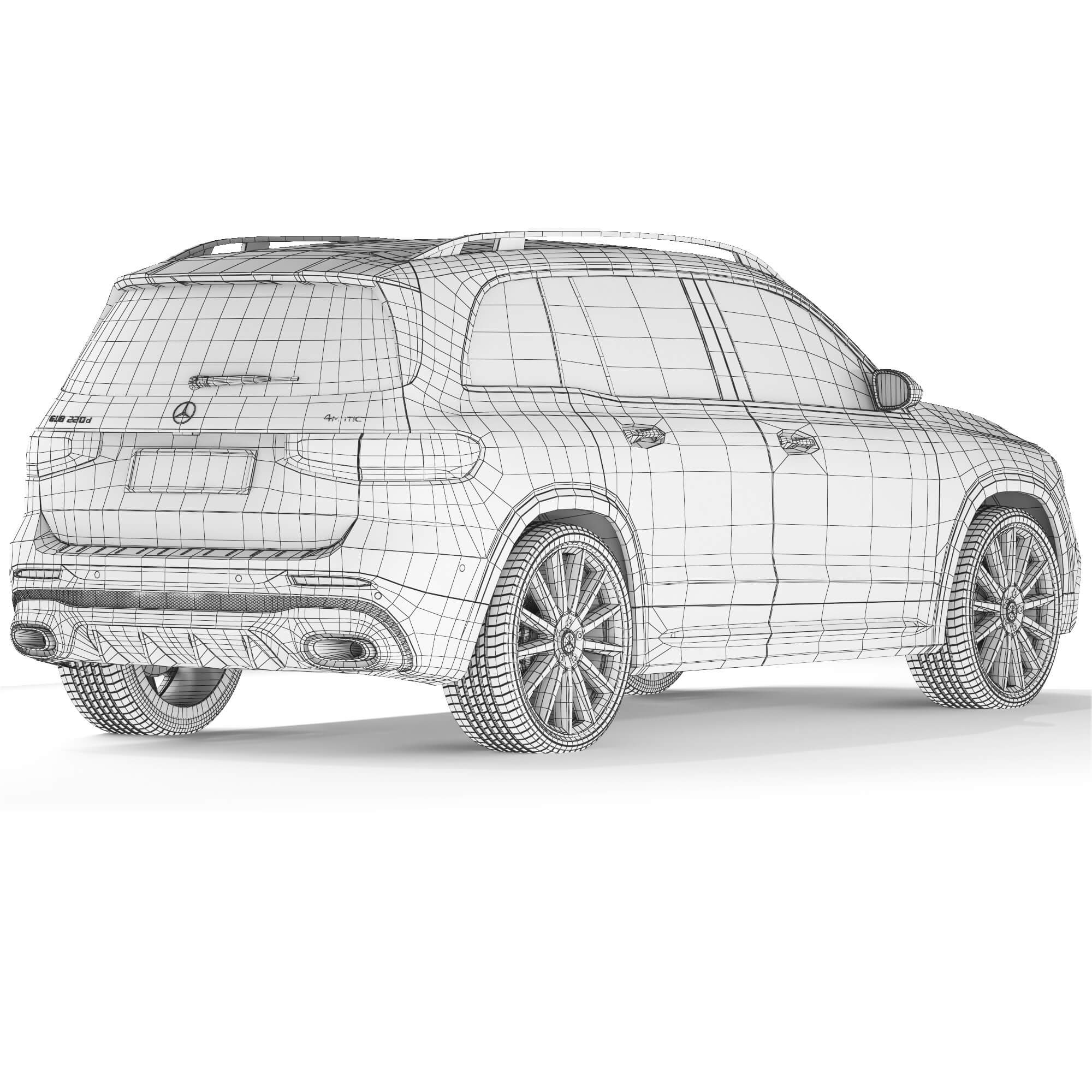 Mercedes-Benz GLB 220D 2020 3D Model by podshyvalov