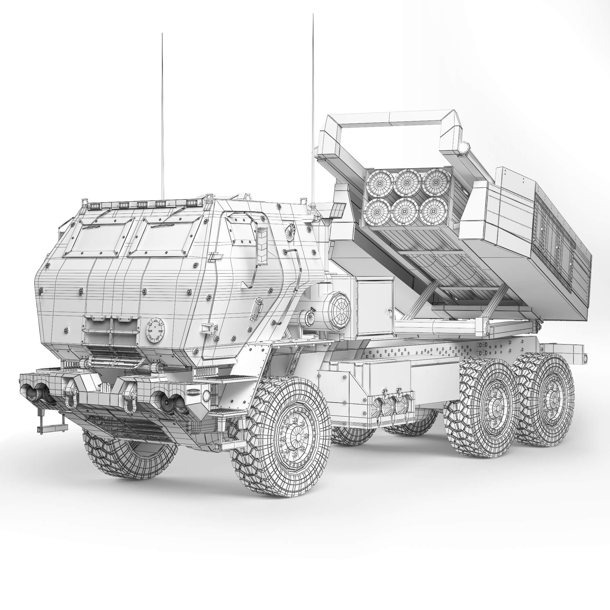 MLRS M142 HIMARS 2006 - 3D Model by podshyvalov