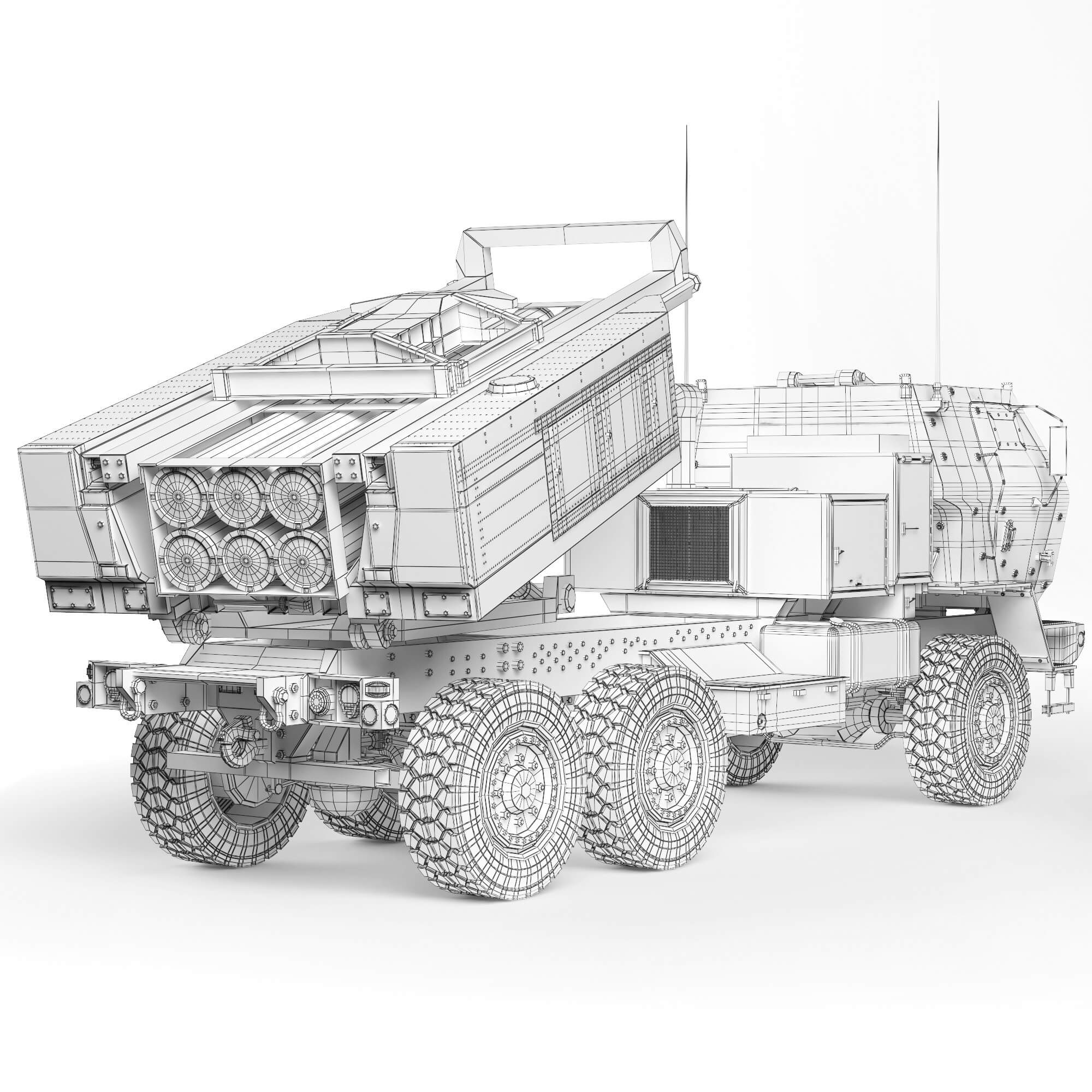 MLRS M142 HIMARS 2006 - 3D Model by podshyvalov