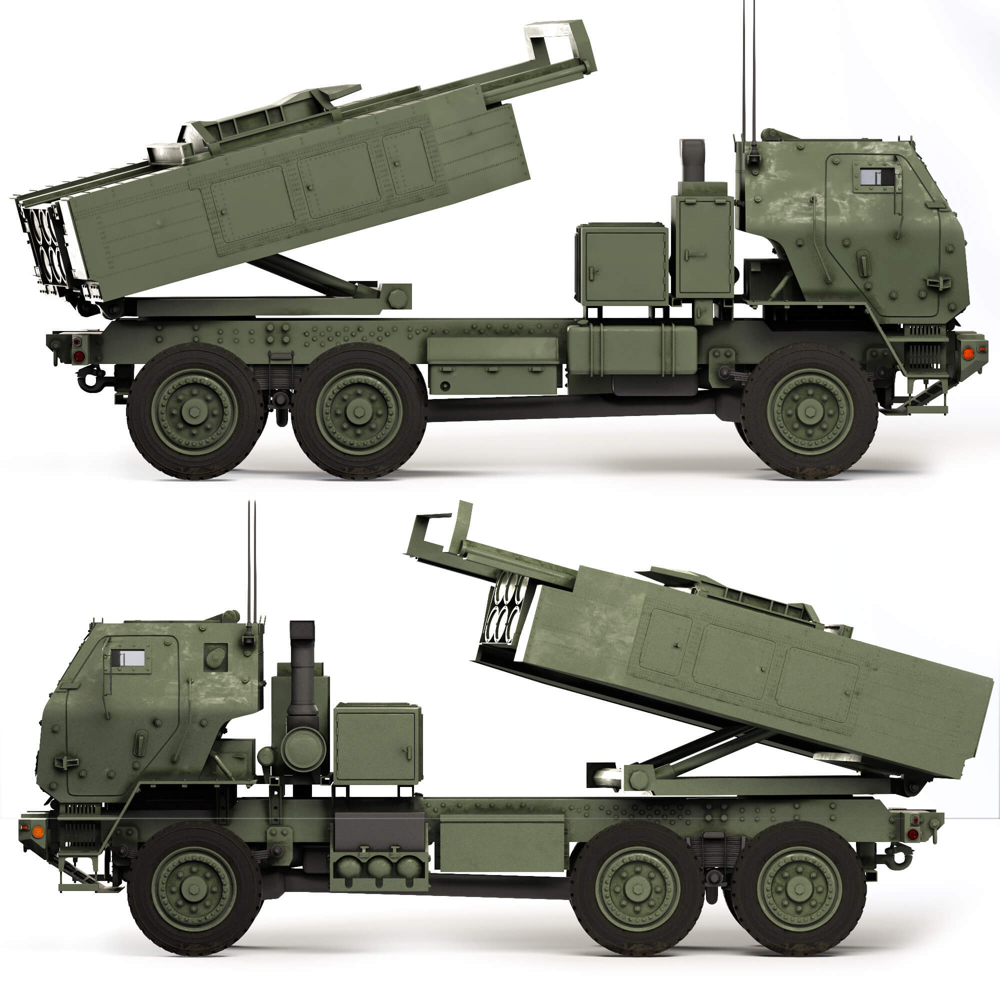 MLRS M142 HIMARS 2006 - 3D Model by podshyvalov