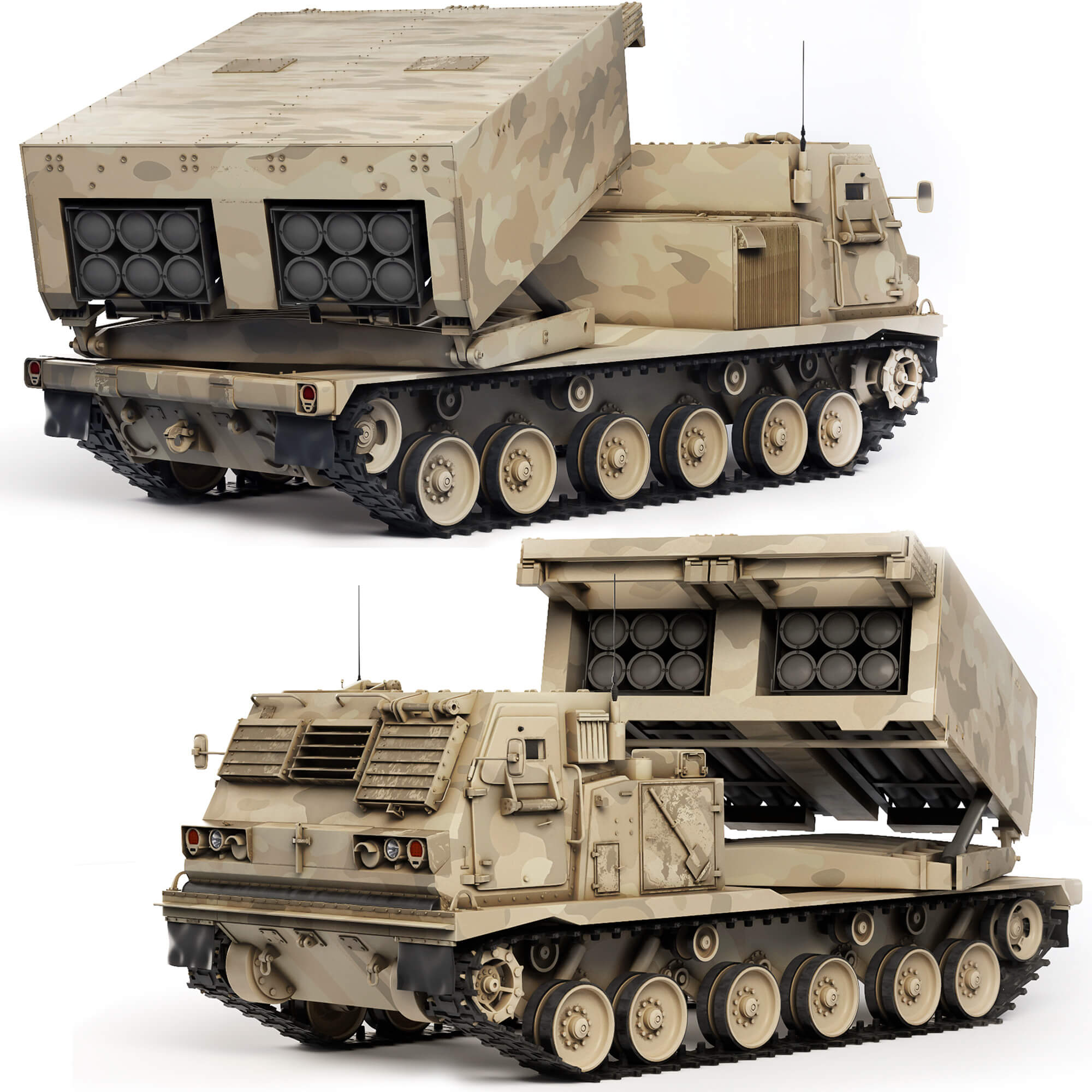 MLRS M270 A1 1998 - 3D Model by podshyvalov