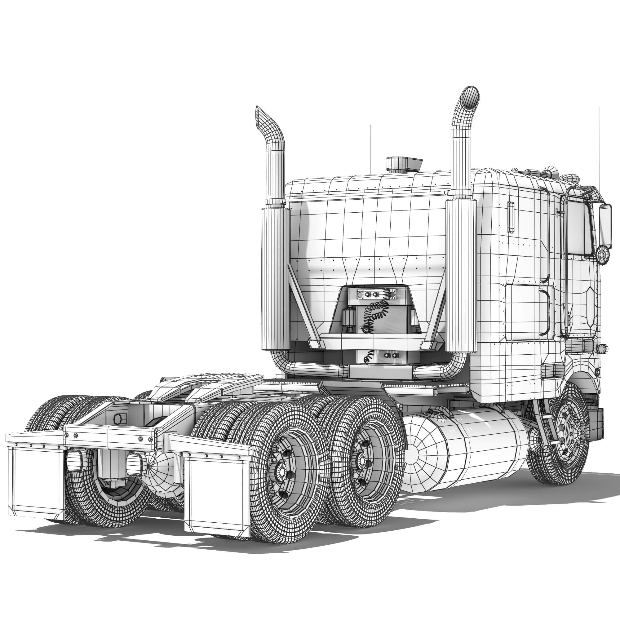 Peterbilt 362 6x4 1981 - 3D Model by podshyvalov