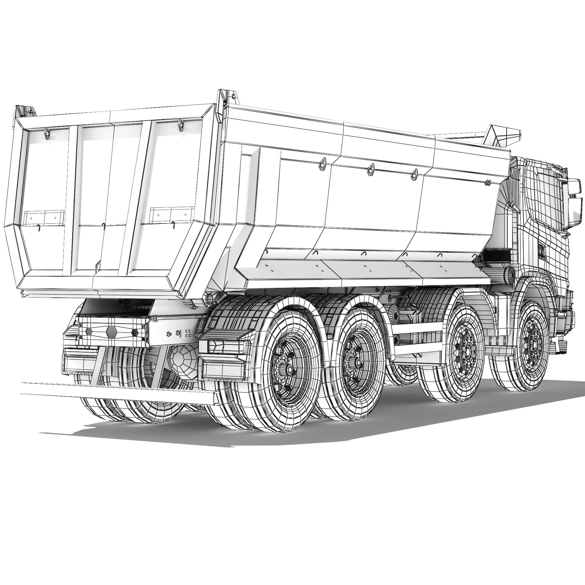 Scania G500 XT 8X4 Tipper 2022 - 3D Model by podshyvalov