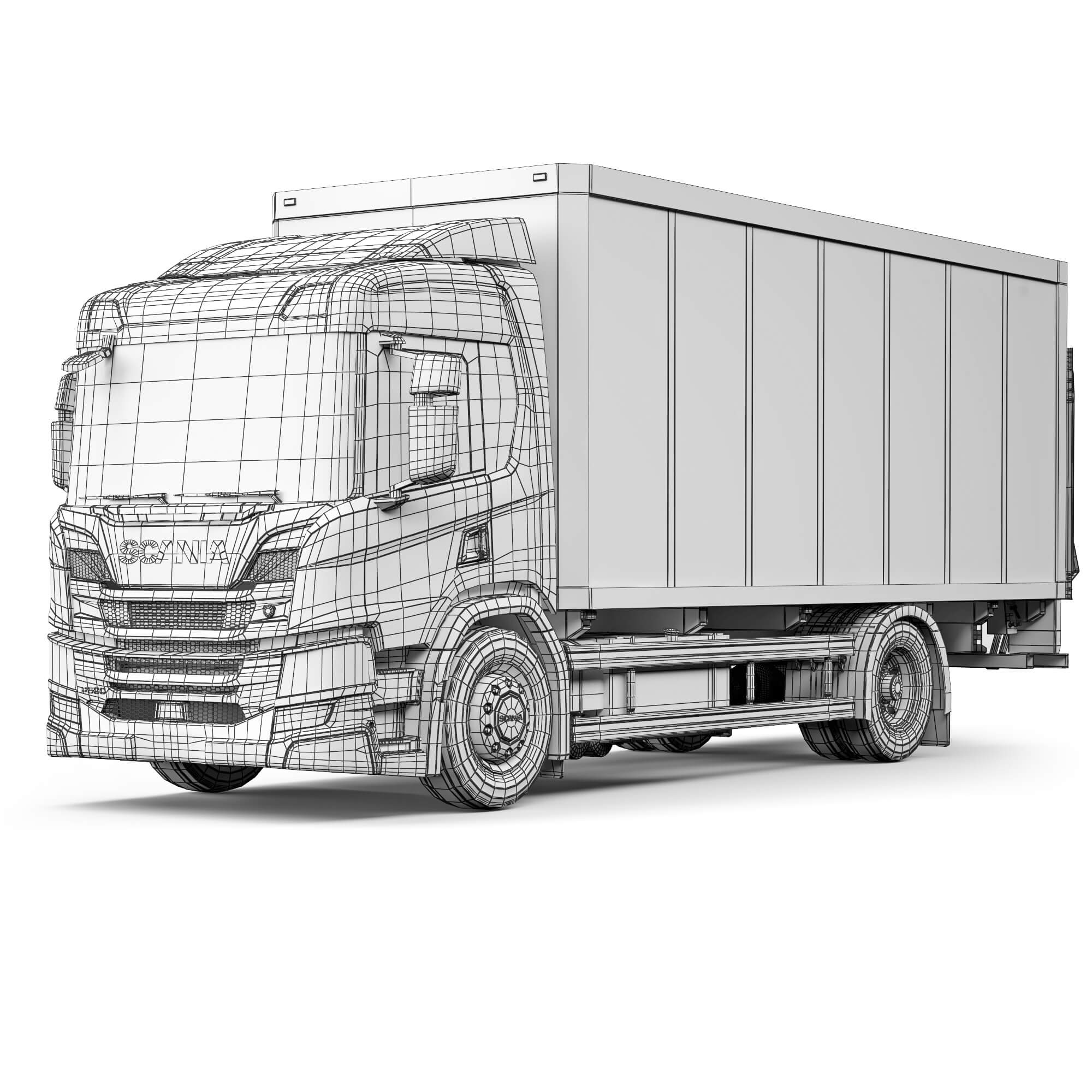 Scania P500 lorry truck 2018 - 3D Model by podshyvalov