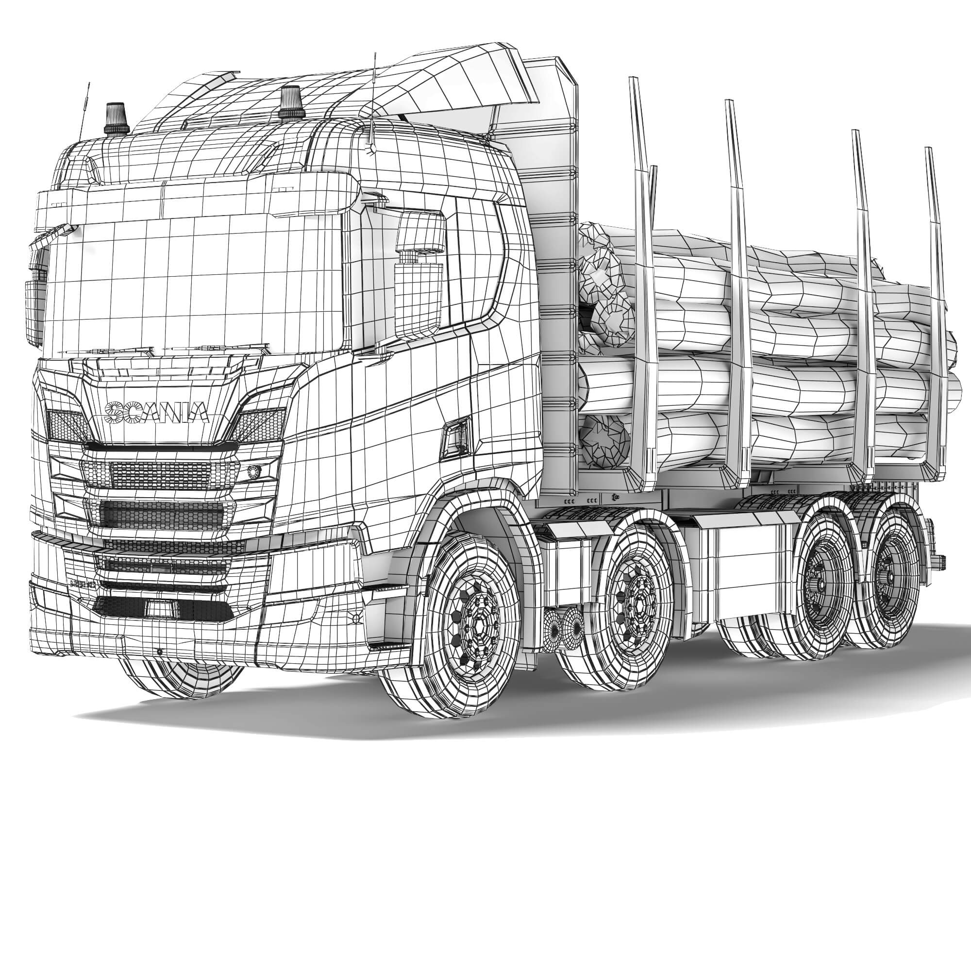 Scania R650 Timber 2020 - 3D Model by podshyvalov