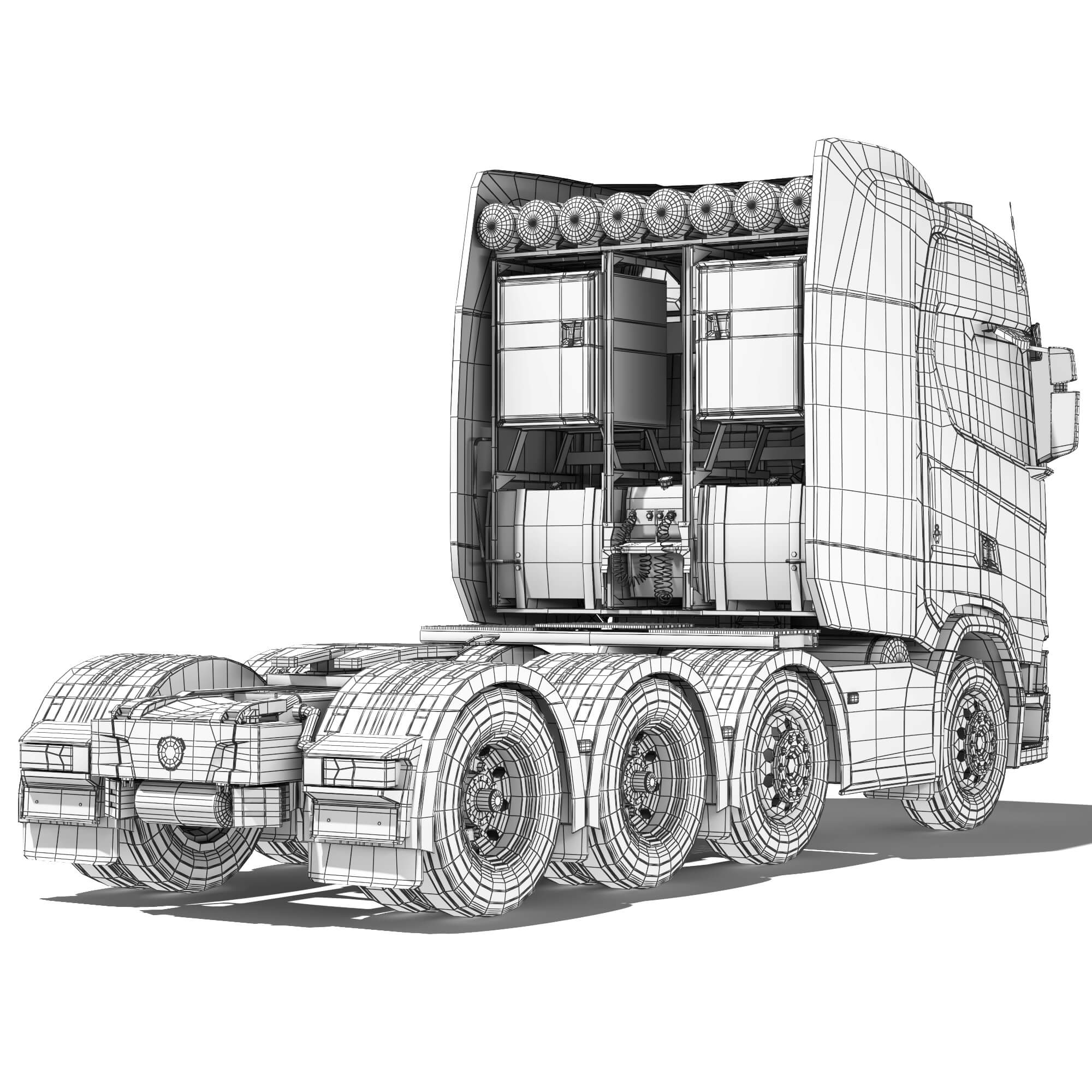 Scania R730 8X4 2020 - 3D Model by podshyvalov