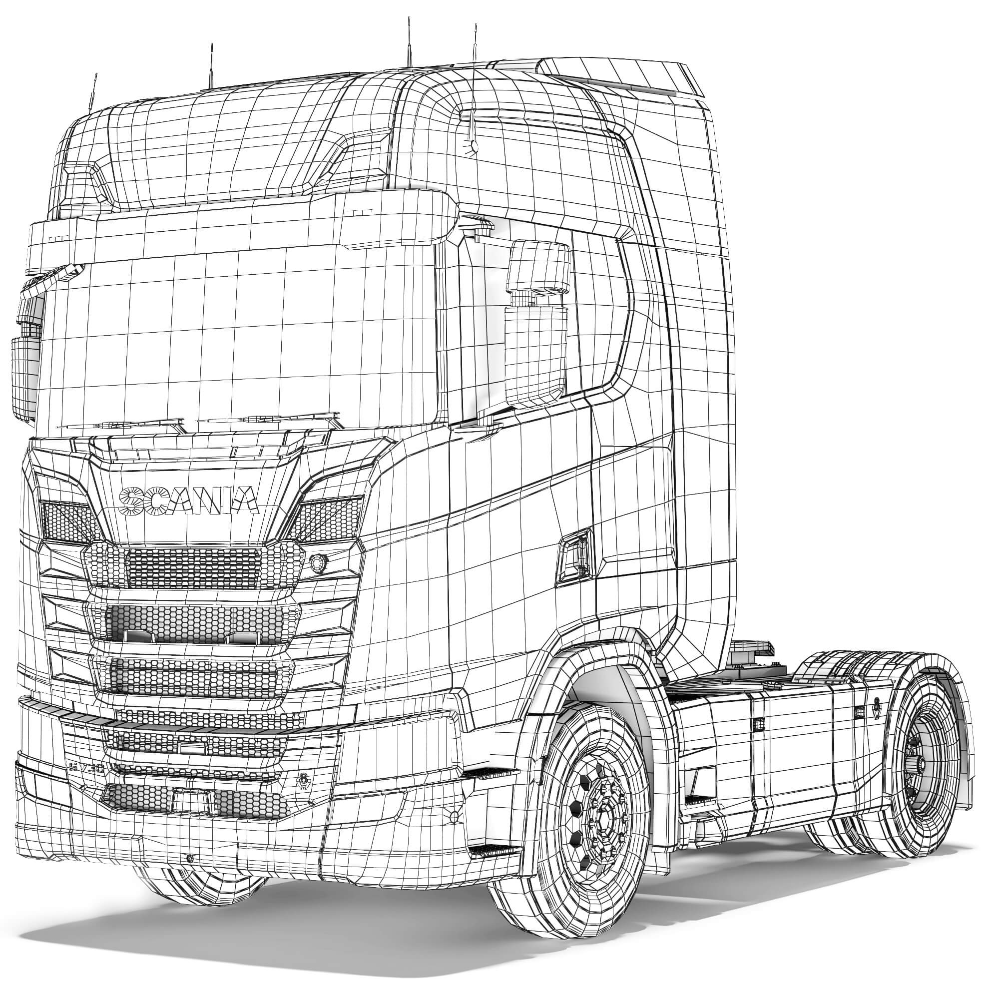 Scania S730 4 2 2017 - 3D Model by podshyvalov