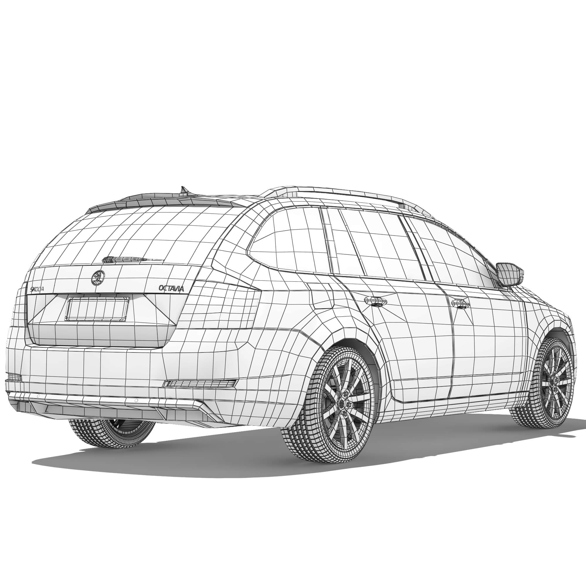 Skoda Octavia A7 Combi 2013 - 3D Model by podshyvalov