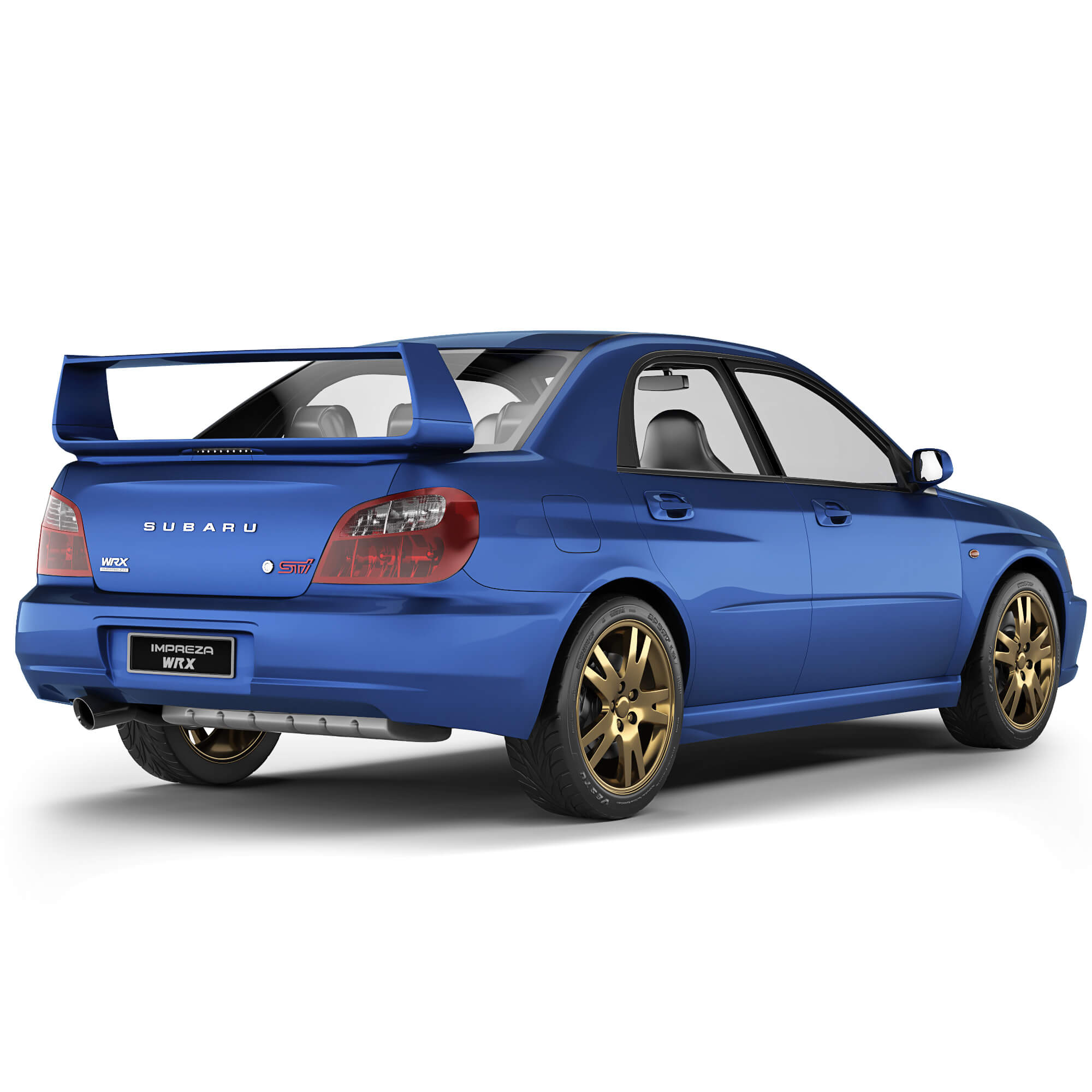Subaru Impreza WRX STI 2001 - 3D Model by podshyvalov