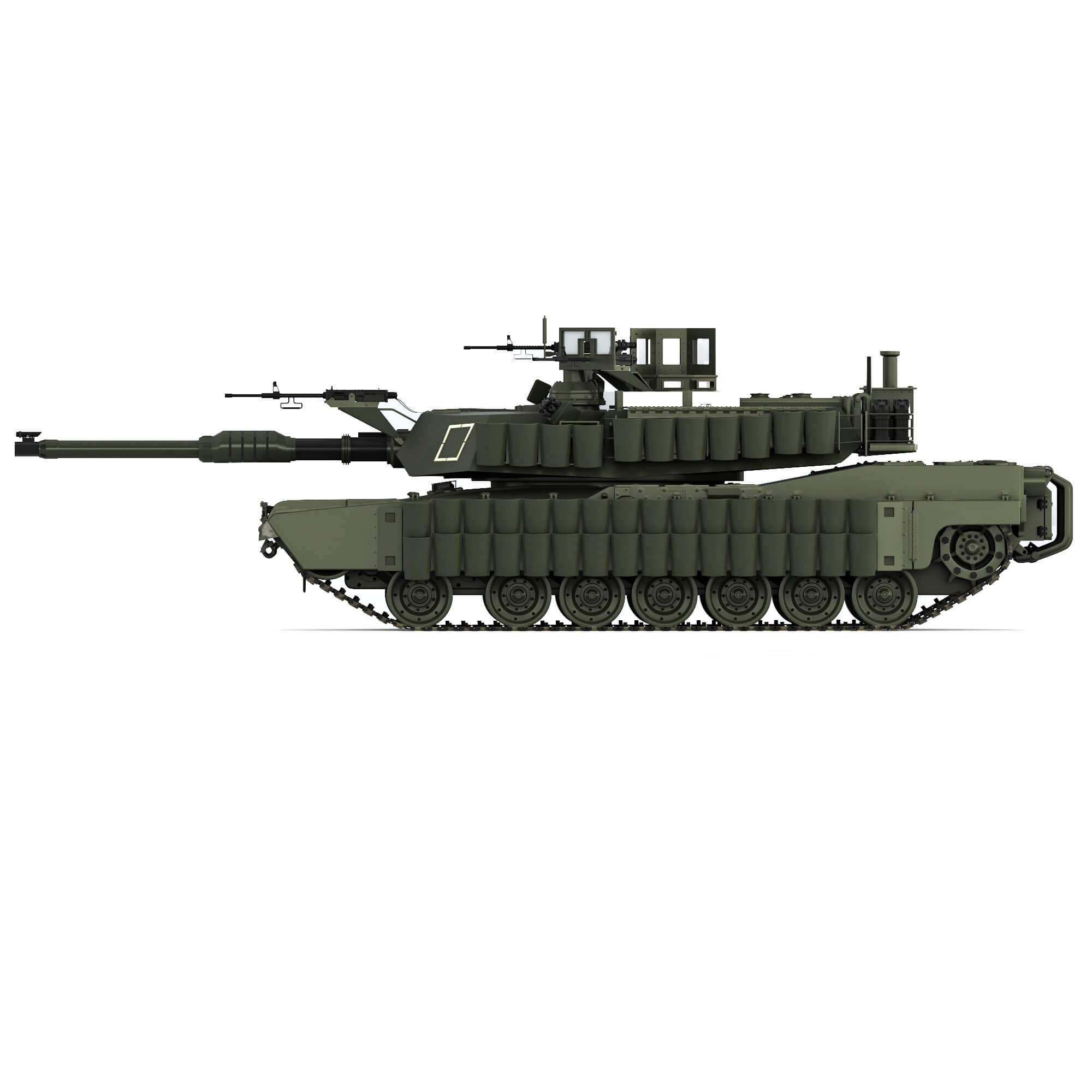 Tank Abrams M1A2 Sep Tusk II 2020 - 3D Model by podshyvalov