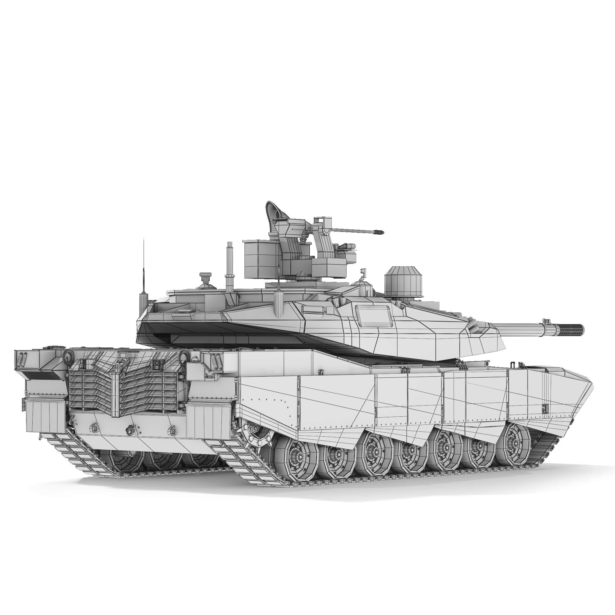 Tank Abrams-X 2022 3D Model by podshyvalov