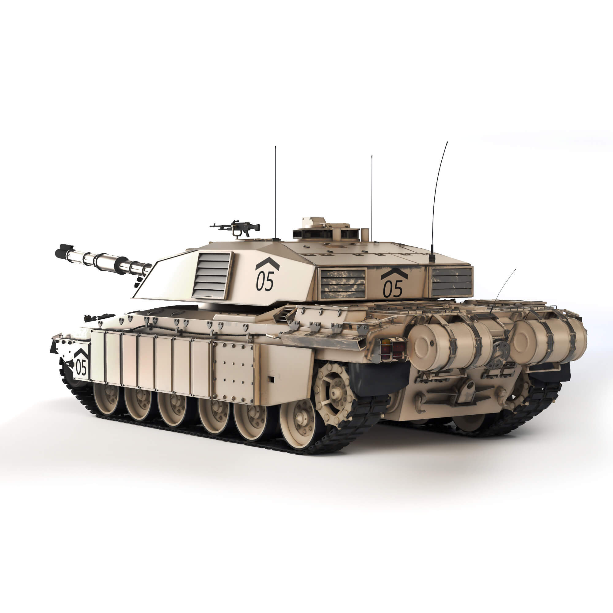 Tank Challenger 2 2010 - 3D Model by podshyvalov