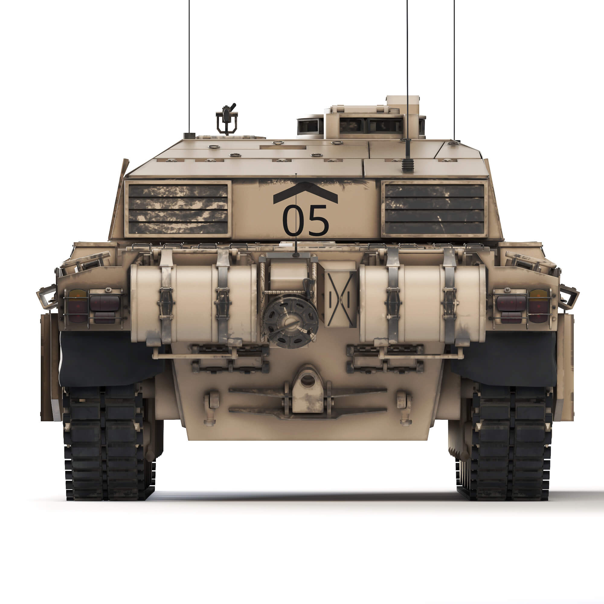 Tank Challenger 2 2010 - 3D Model by podshyvalov