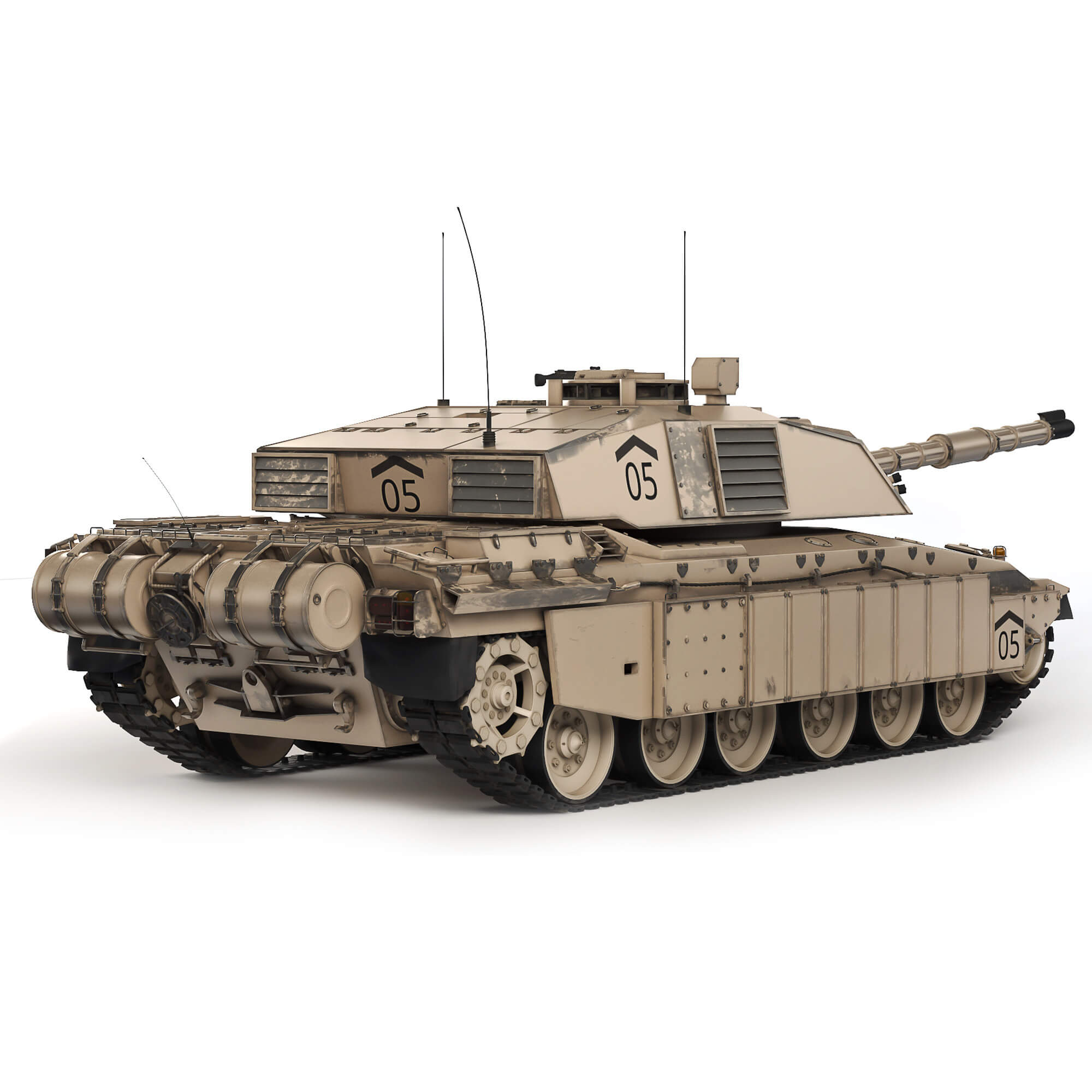 Tank Challenger 2 2010 - 3D Model by podshyvalov