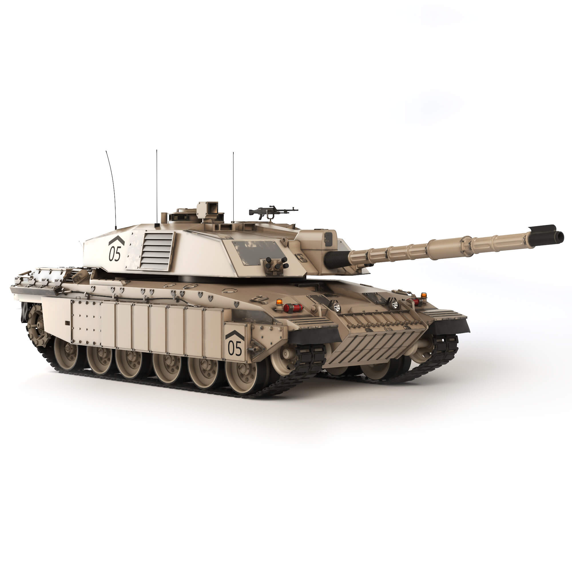 Tank Challenger 2 2010 - 3D Model by podshyvalov