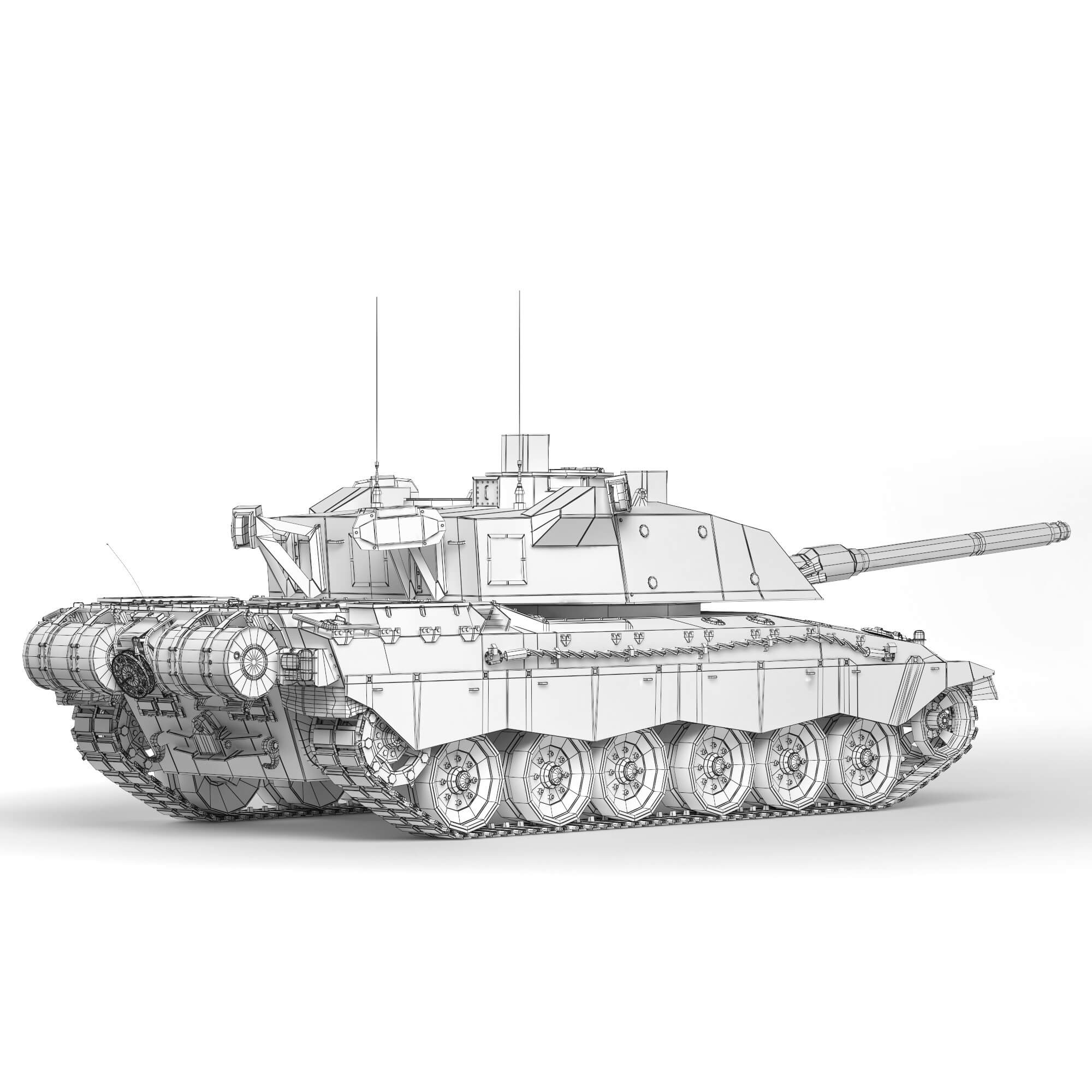 Tank Challenger 3 2022 - 3D Model by podshyvalov