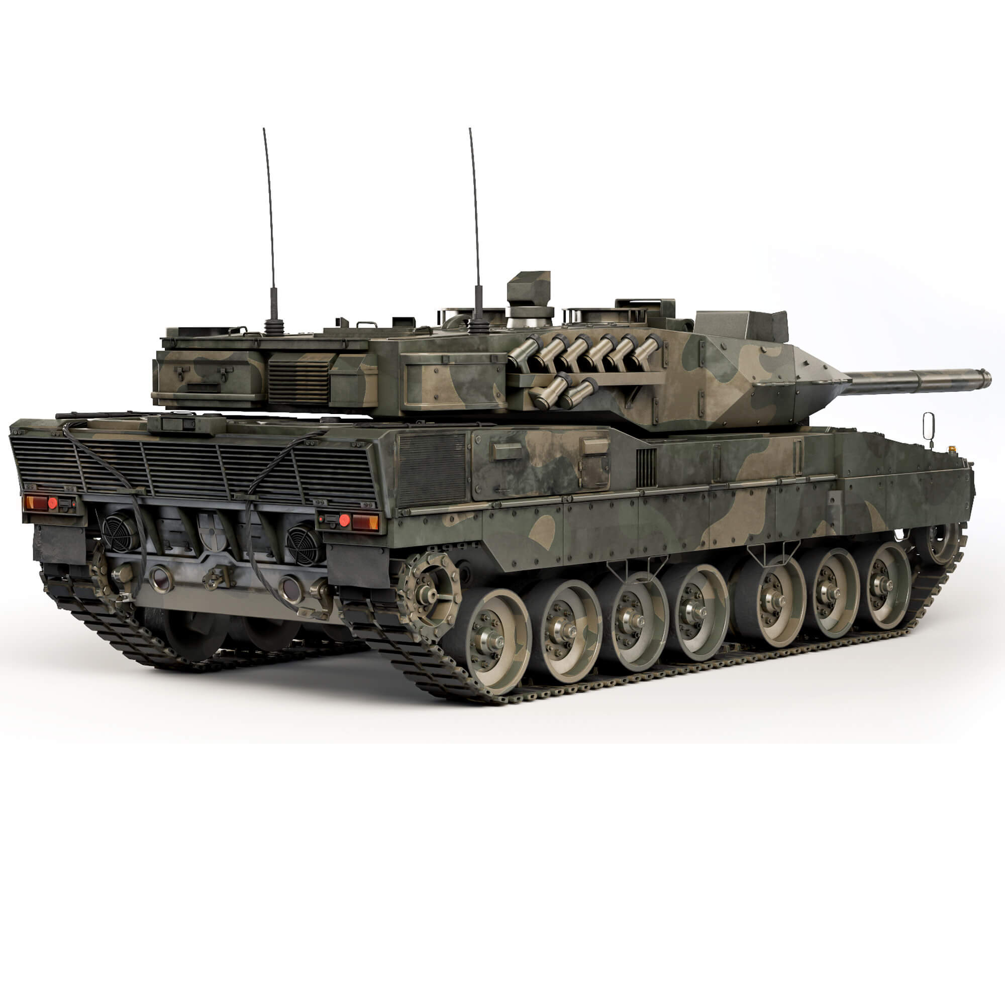 Tank Leopard 2A7 2006 - 3D Model by podshyvalov