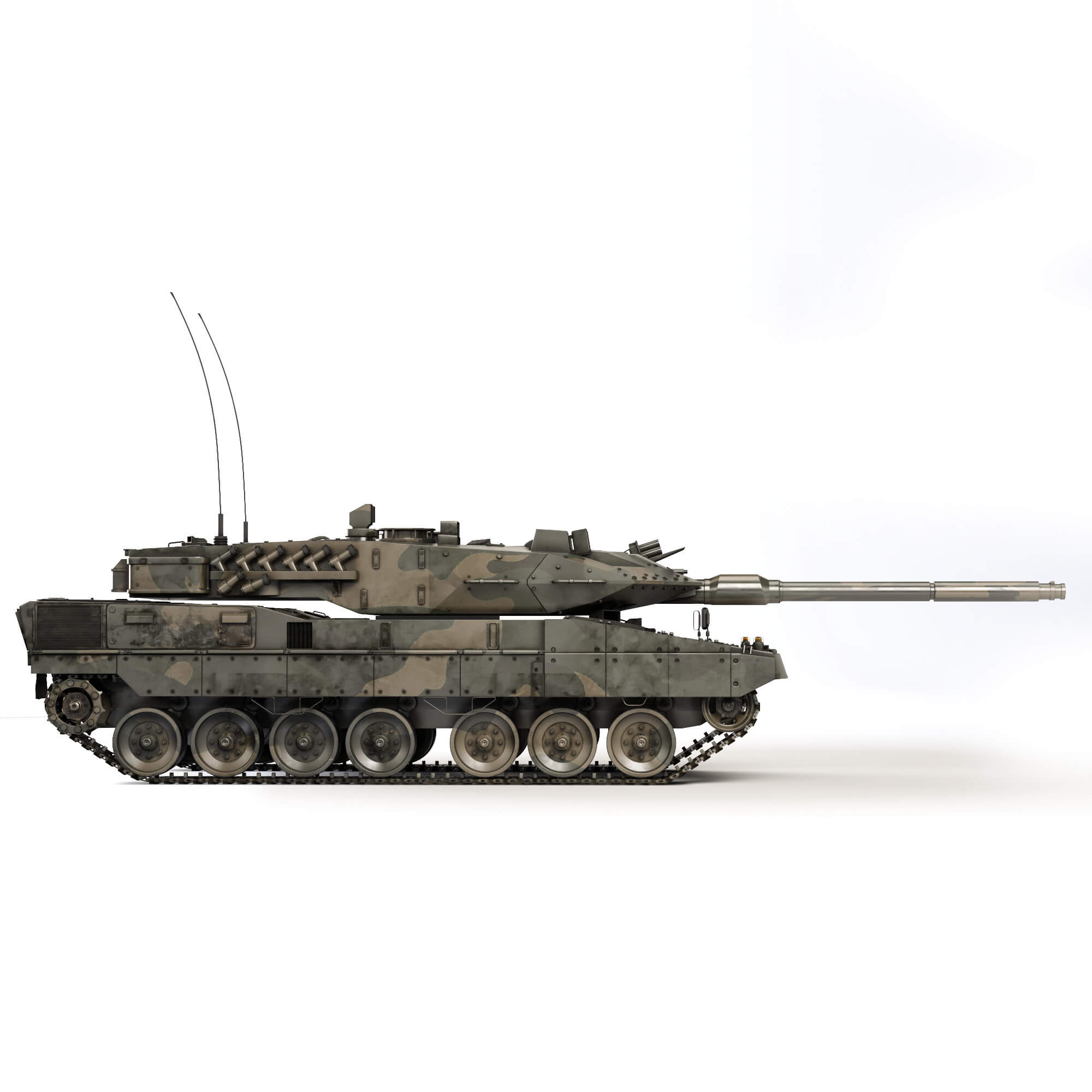 Tank Leopard 2A7 2006 - 3D Model by podshyvalov