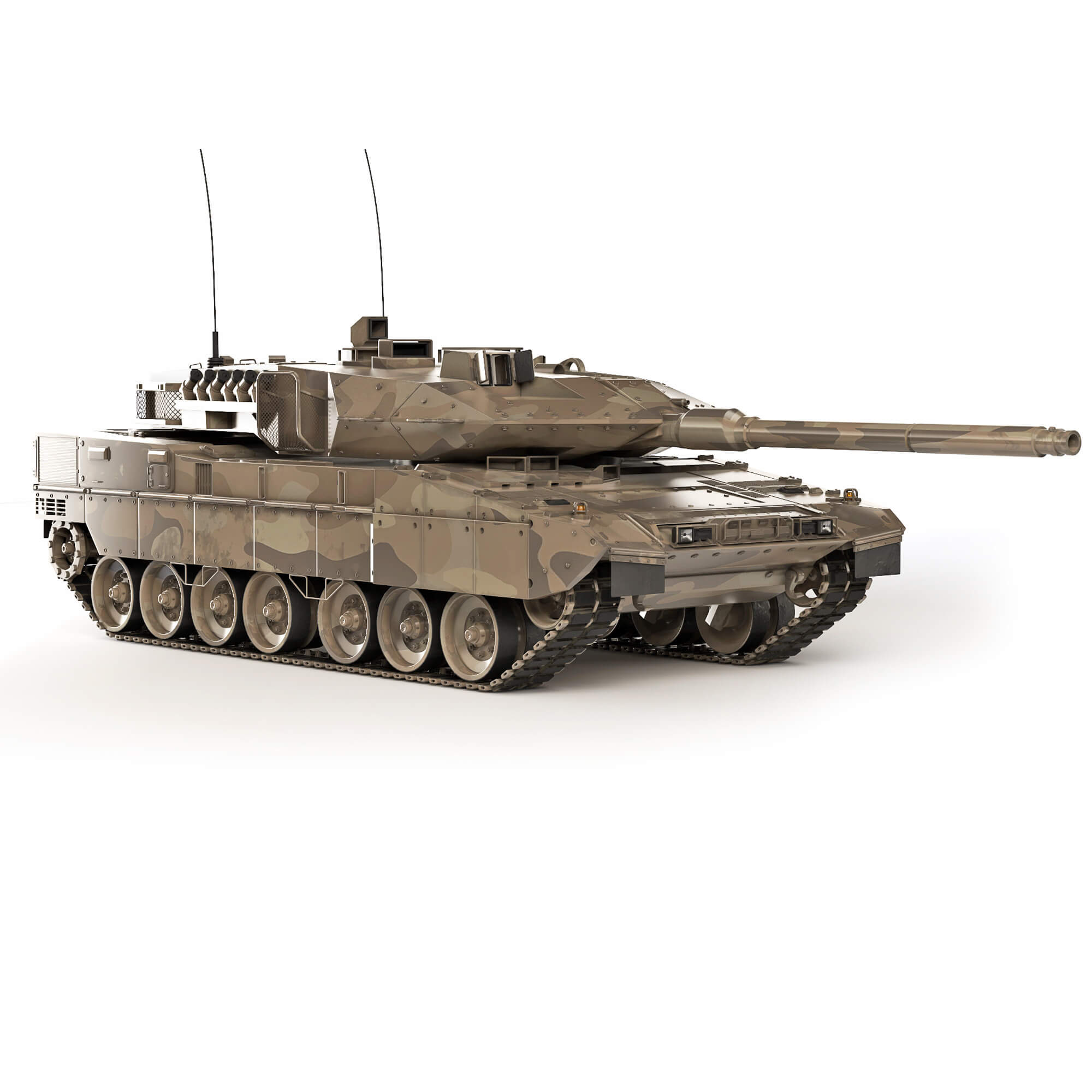 Tank Leopard 2A7V 2016 - 3D Model by podshyvalov
