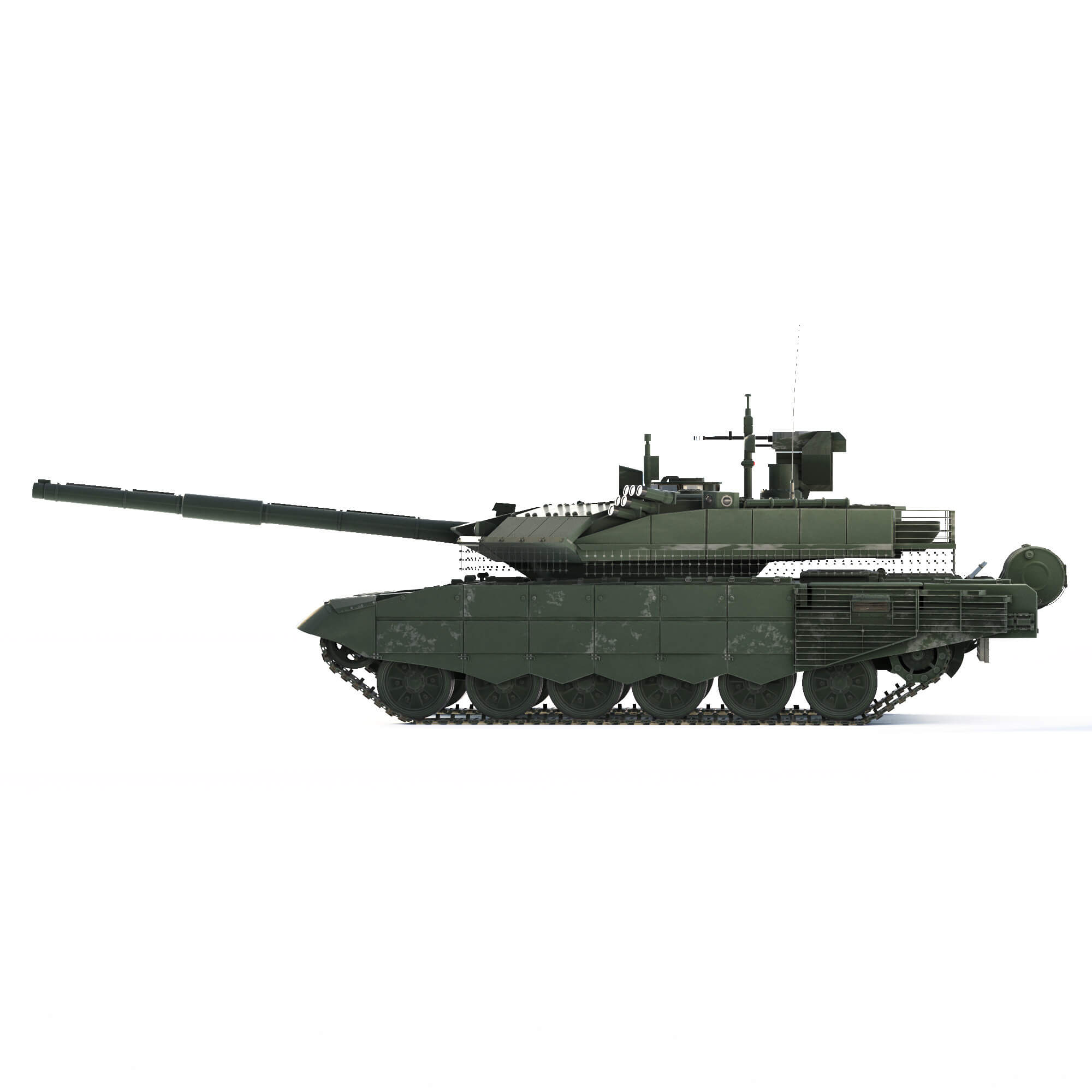 Tank T-90M 2020 3D Model by podshyvalov