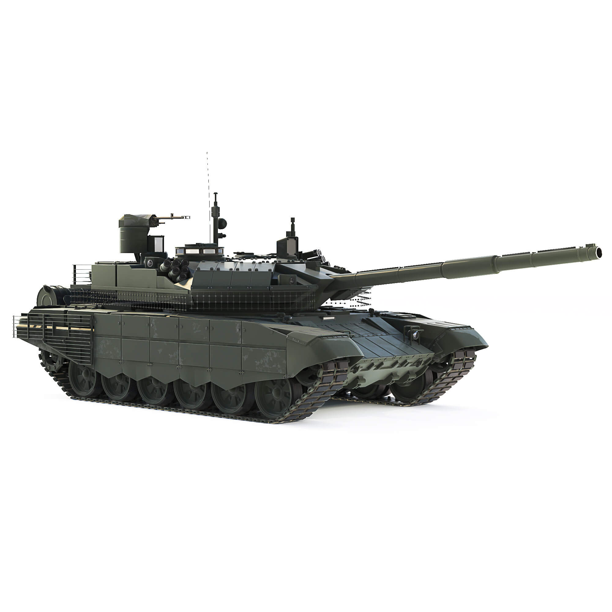 Tank T-90M 2020 3D Model by podshyvalov