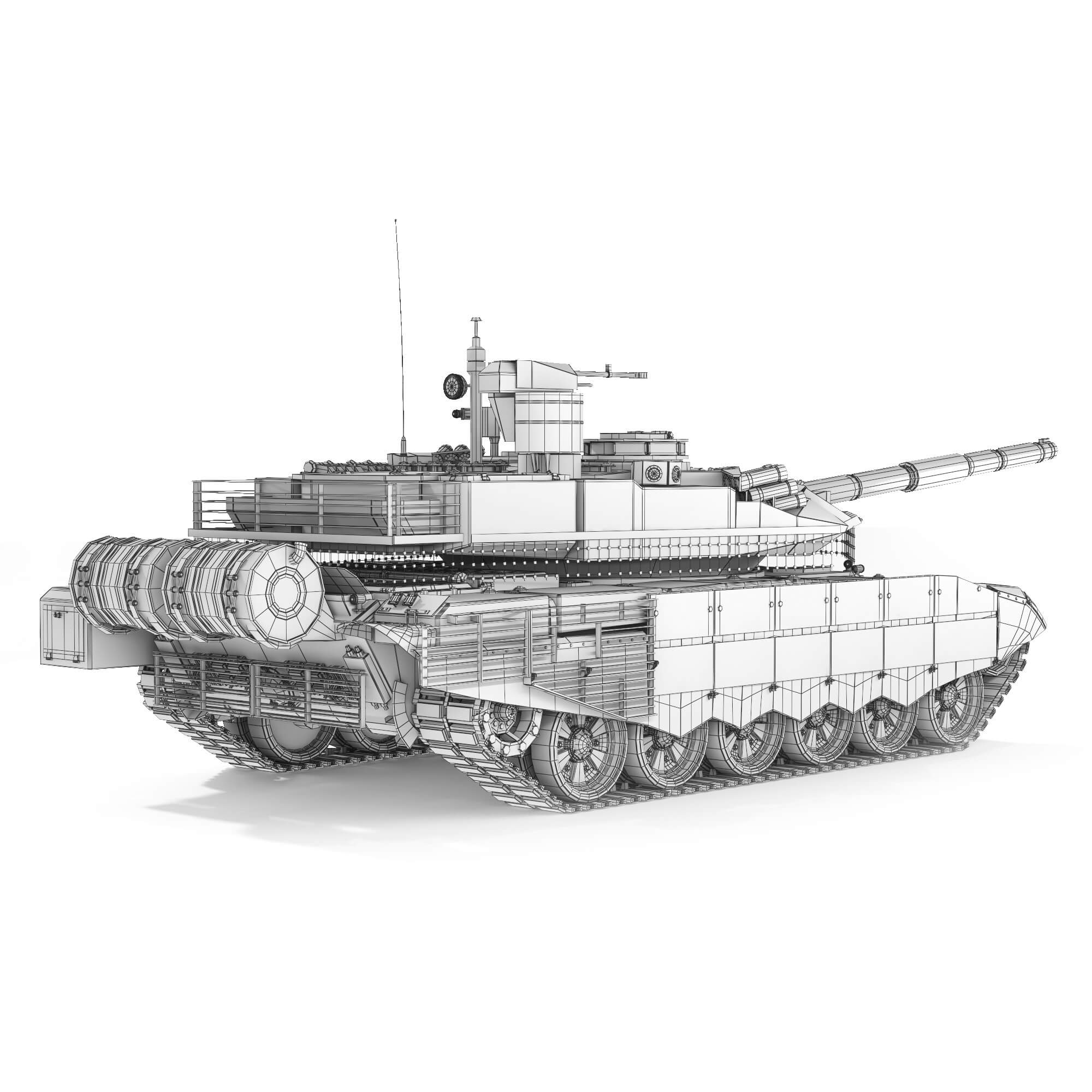 Tank T-90M 2020 3D Model by podshyvalov