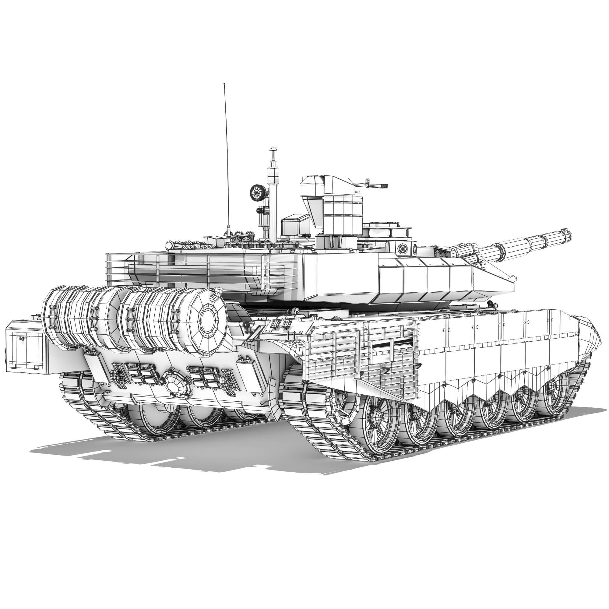 Tank T-90SM 2020 3D Model by podshyvalov