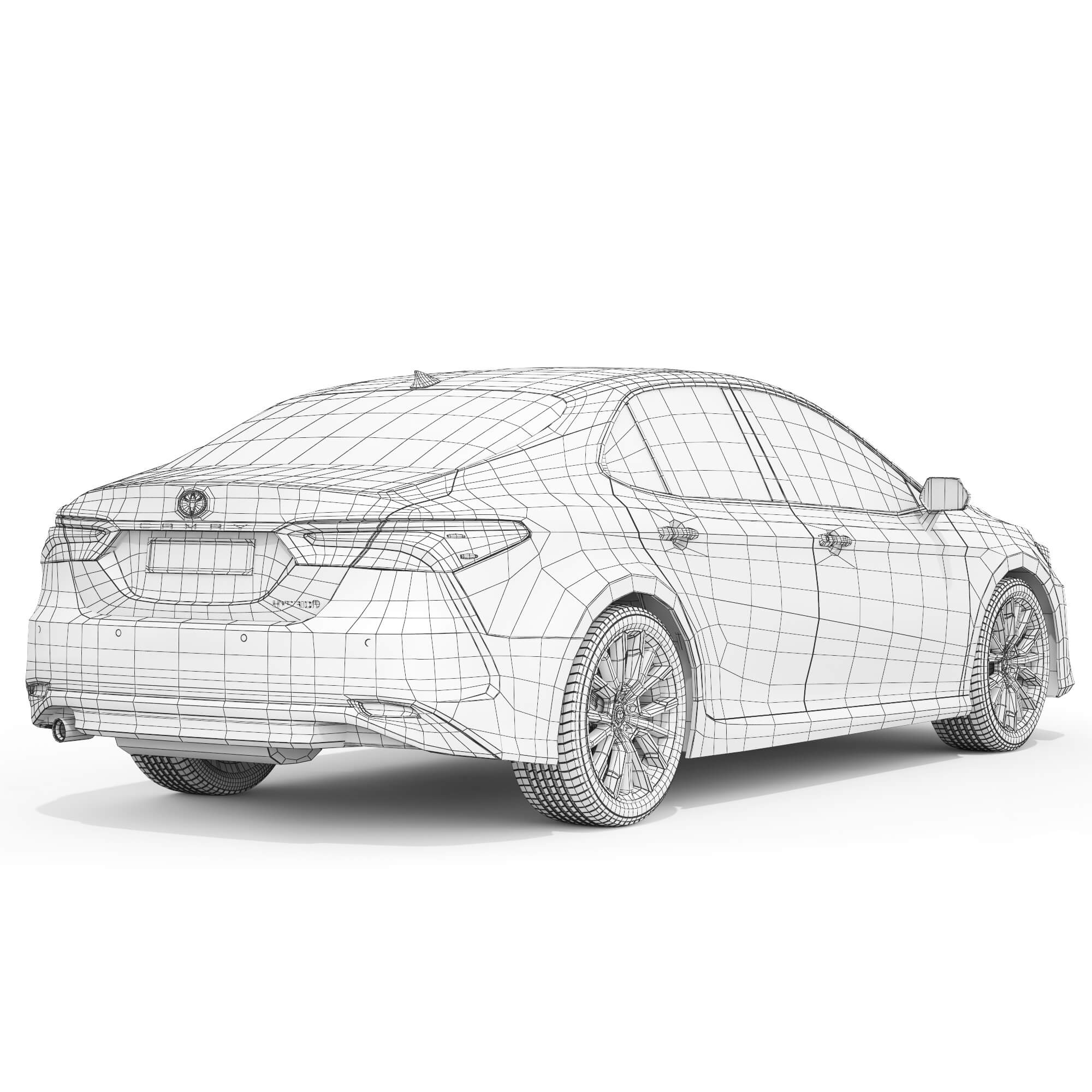 Toyota Camry Hybrid SE 2021 - 3D Model by podshyvalov