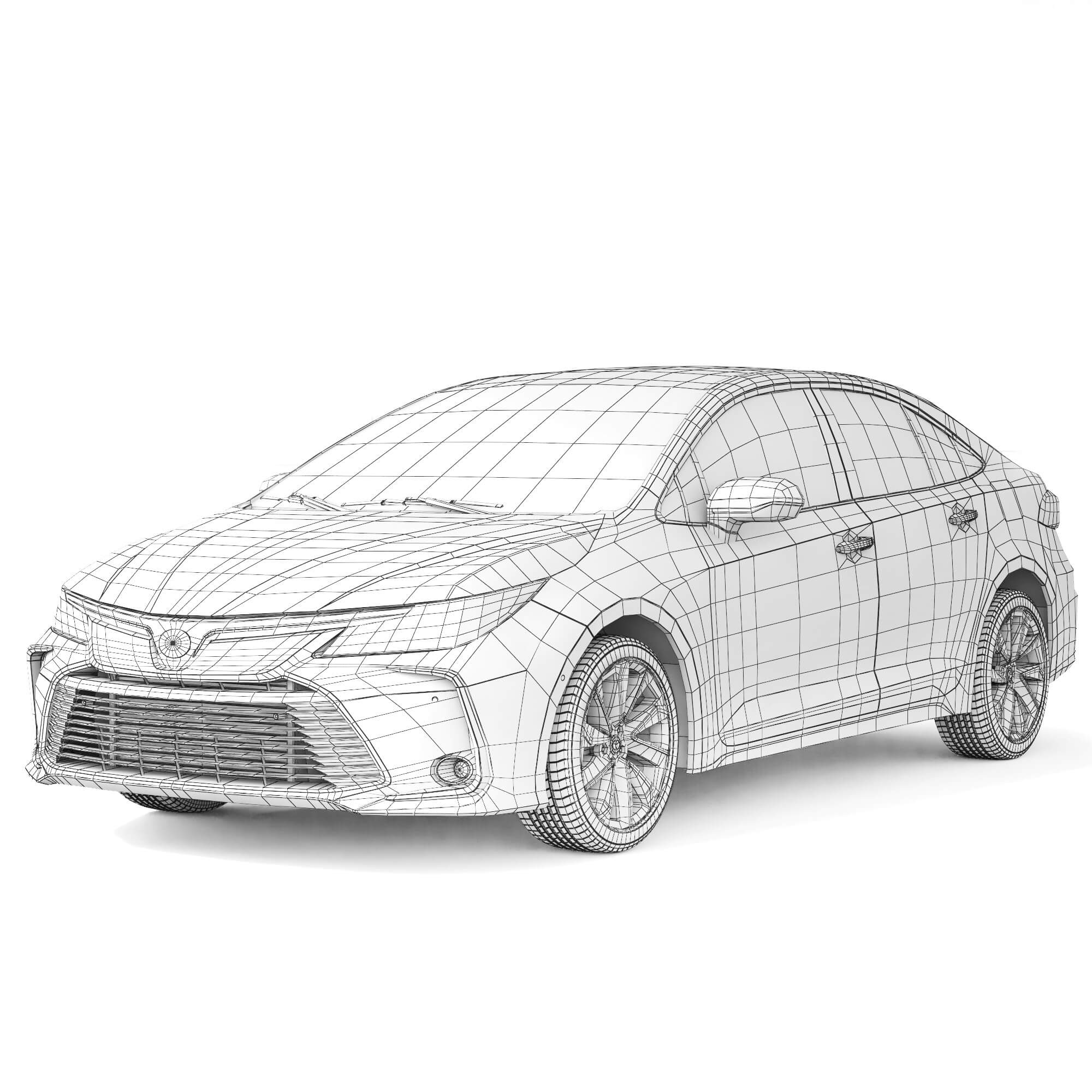 Toyota Corolla 2019 - 3D Model by podshyvalov