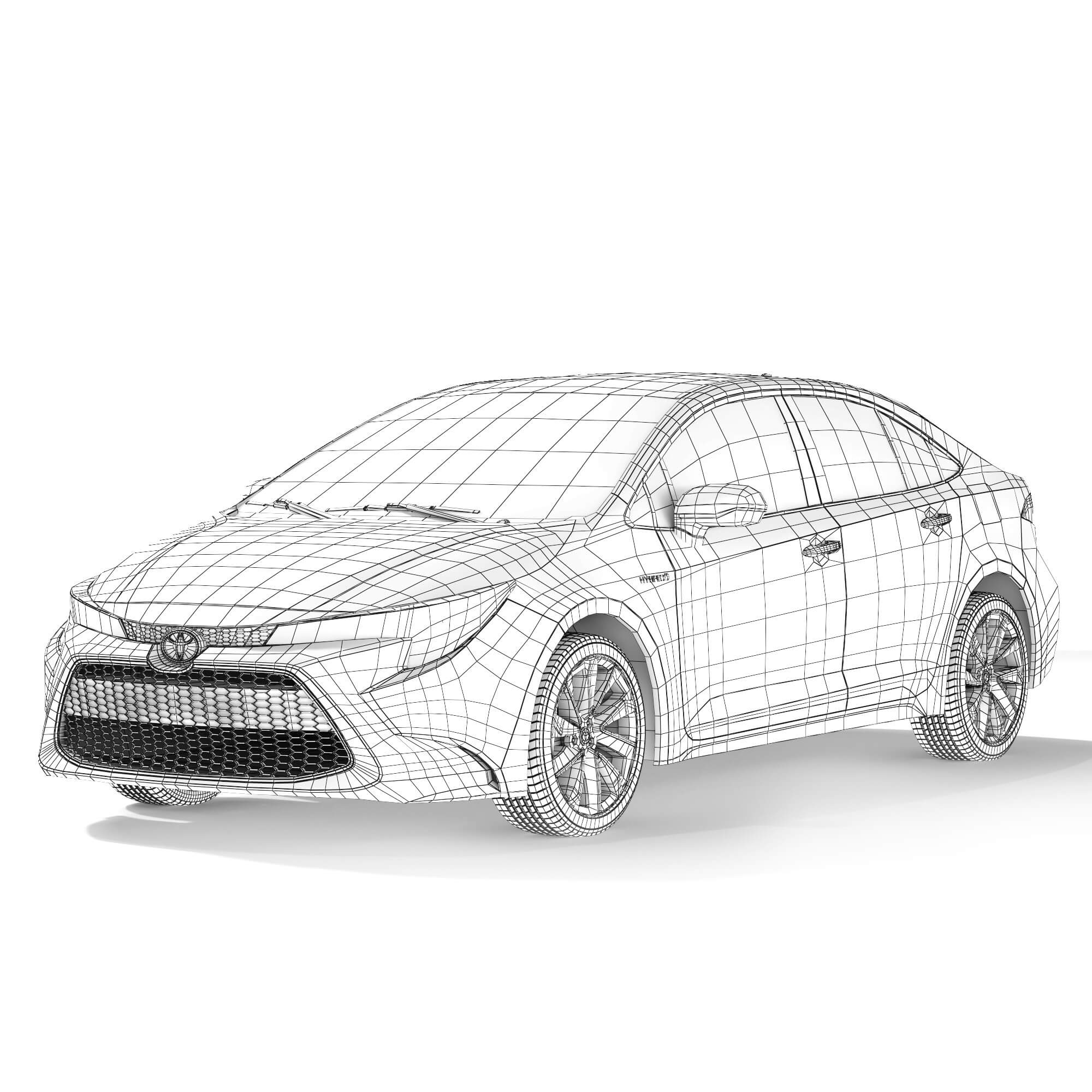 Toyota Corolla Hybrid 2020 - 3D Model by podshyvalov