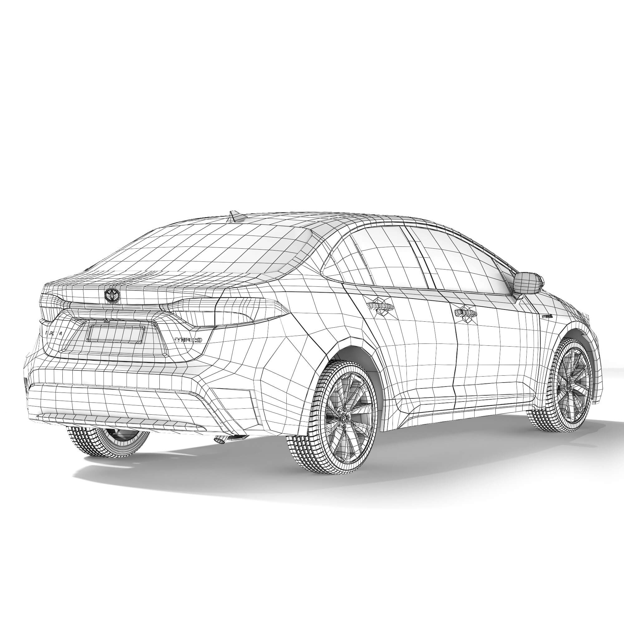 Toyota Corolla Hybrid 2020 - 3D Model by podshyvalov