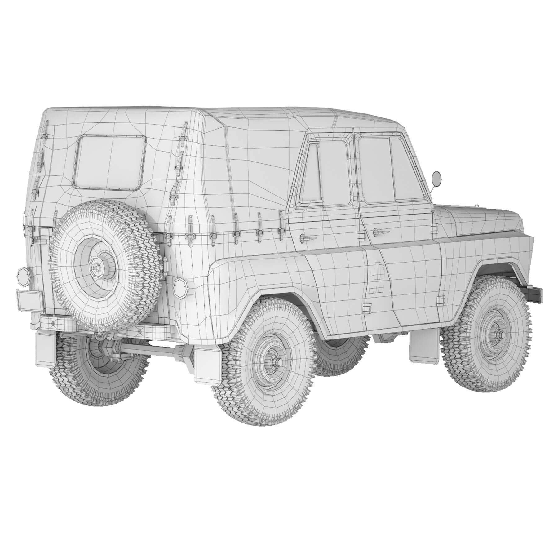UAZ 469 1970 - 3D Model by podshyvalov