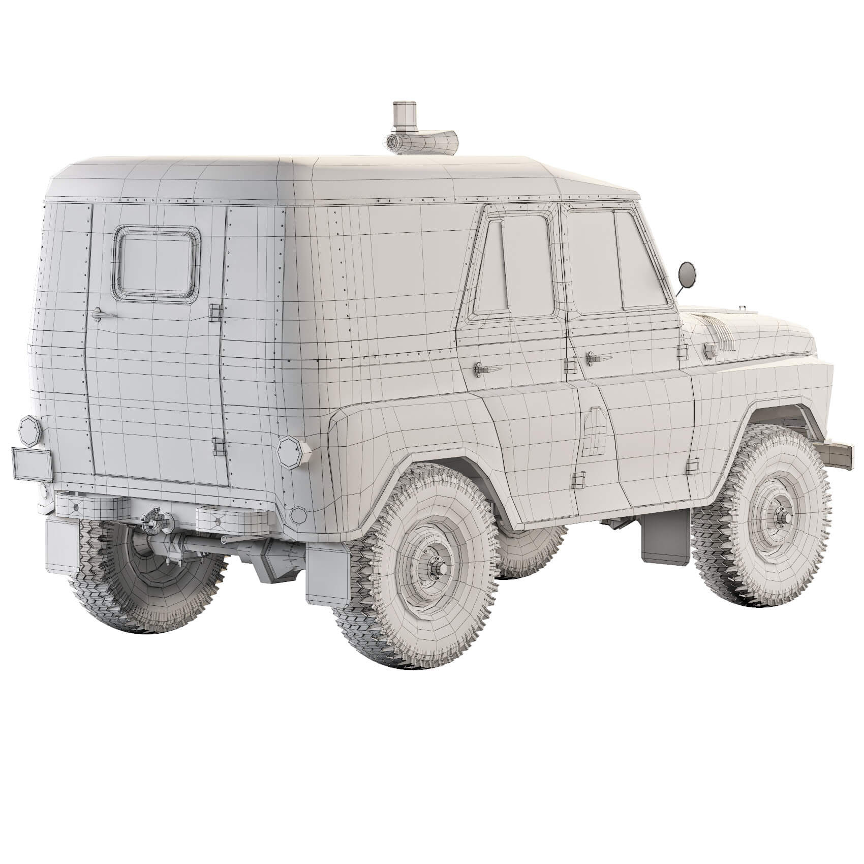 UAZ 469 AP 1978 - 3D Model by podshyvalov