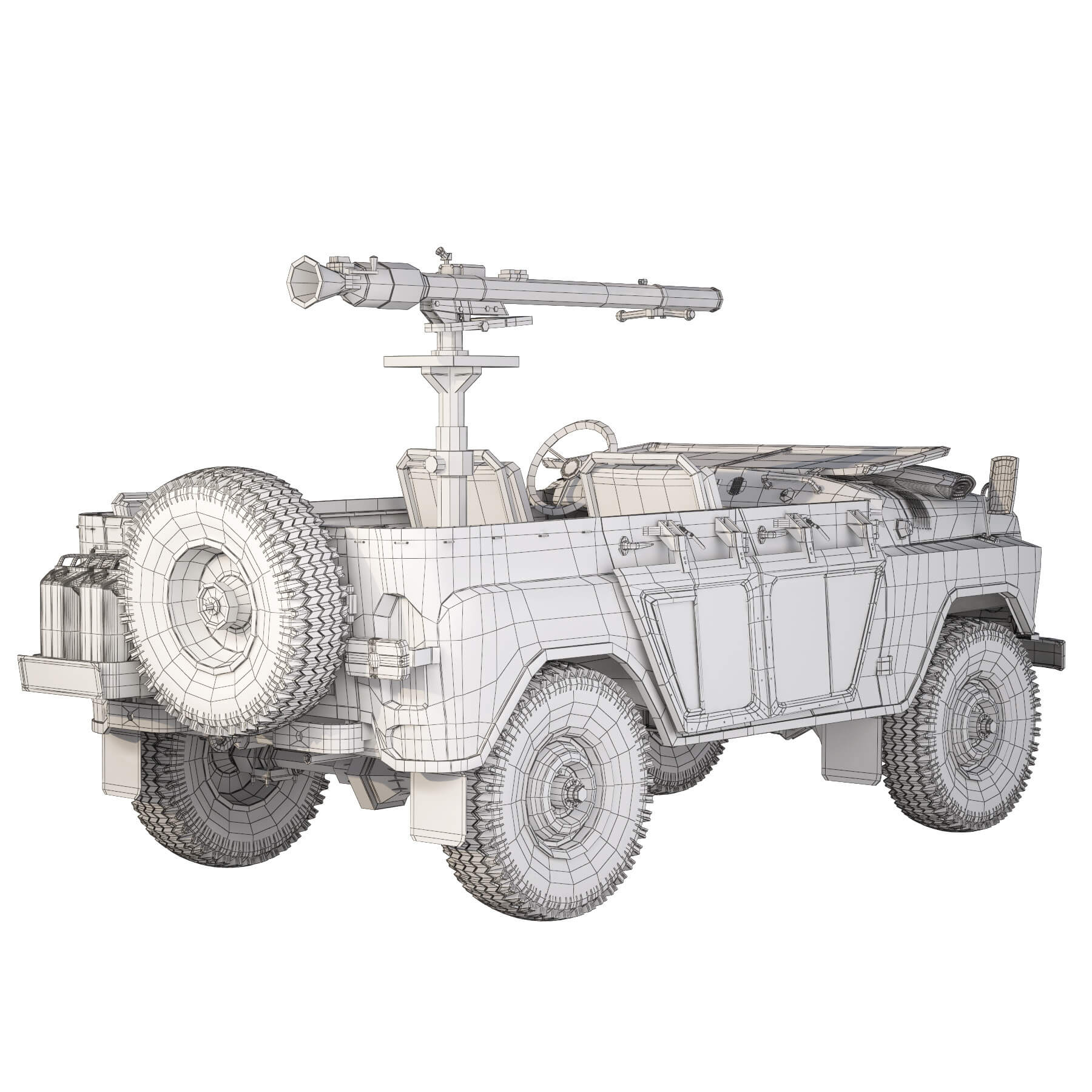 UAZ 469 SPG-9 1980 3D Model by podshyvalov