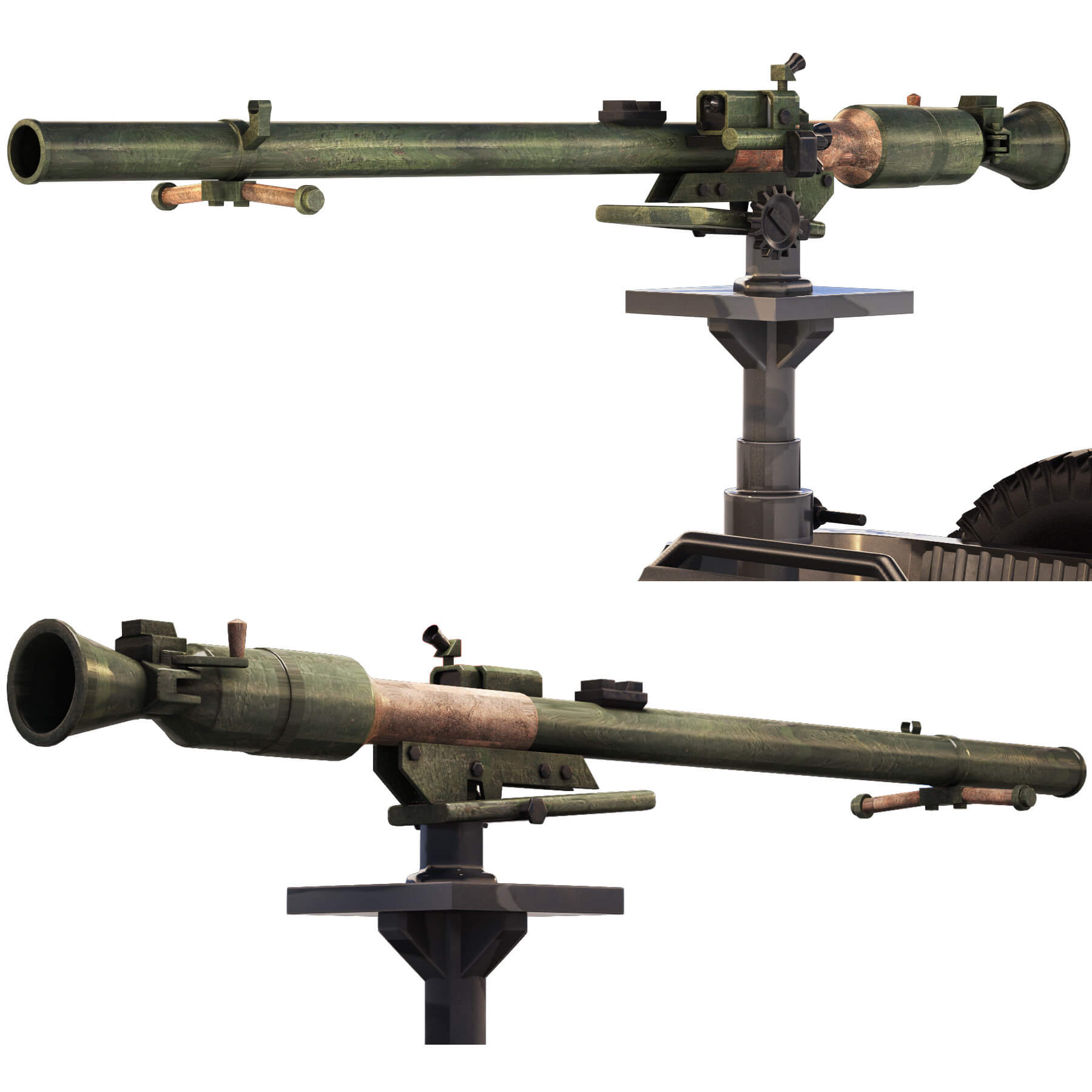 UAZ 469 SPG-9 1980 3D Model by podshyvalov