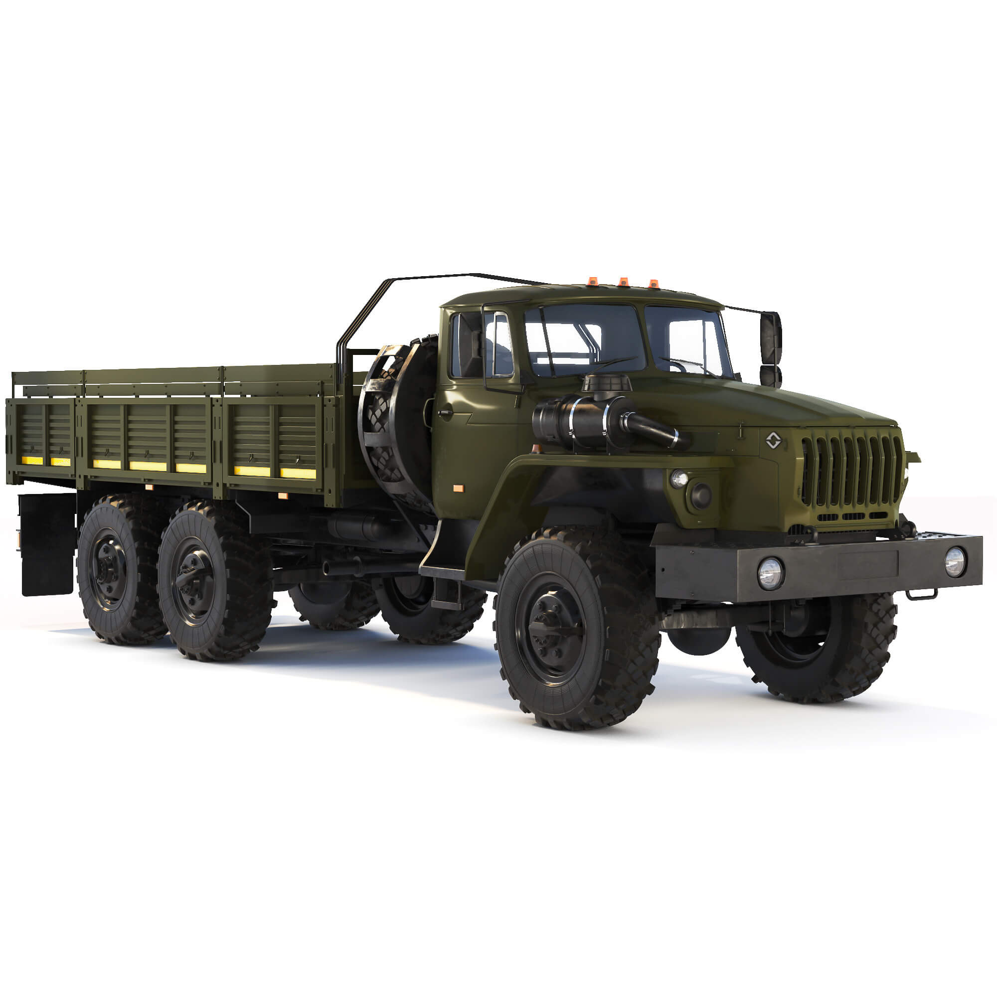 Ural 4320-0911 Flatbed Body 2015 3D Model by podshyvalov