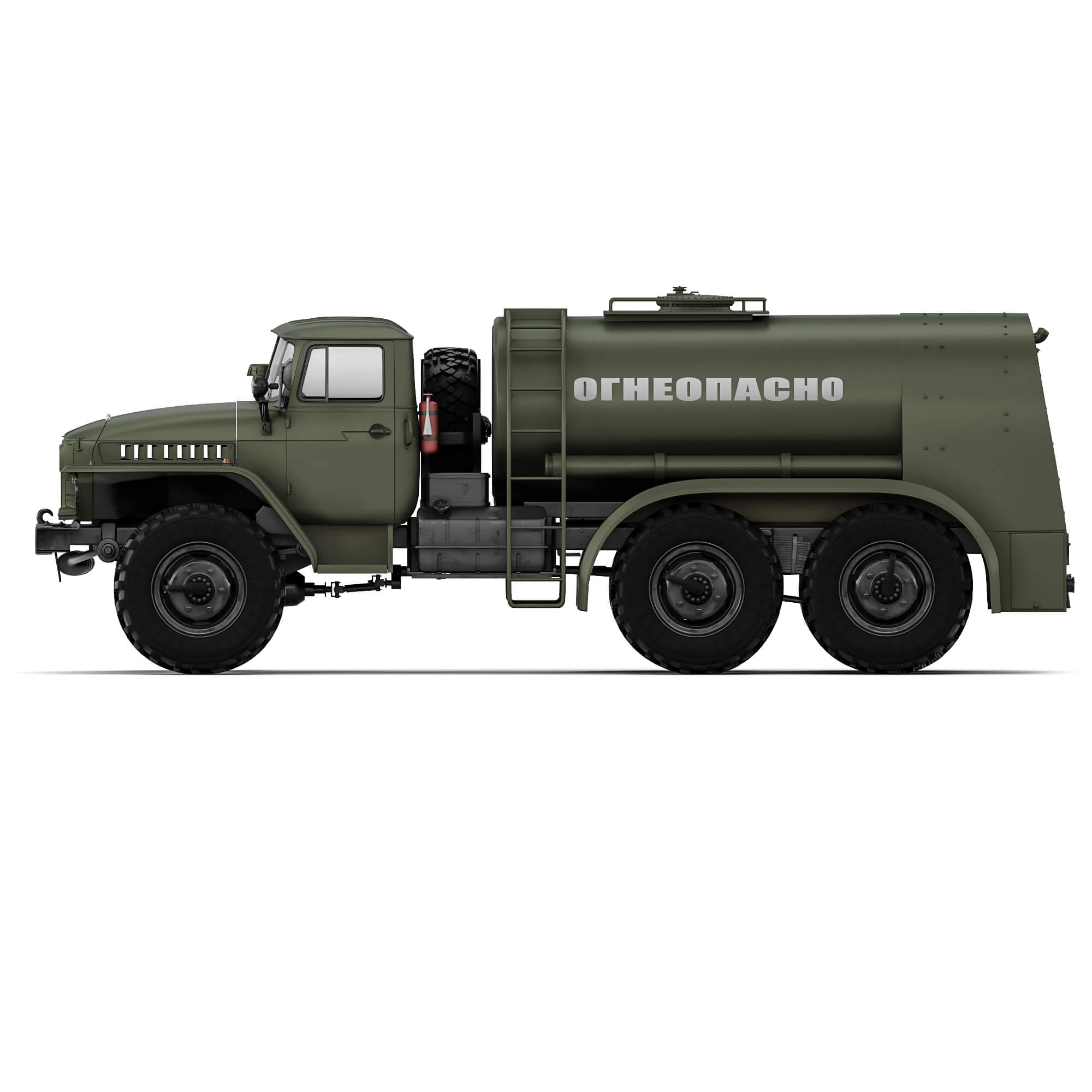 Ural TZ-5-375D 1966 3D Model by podshyvalov