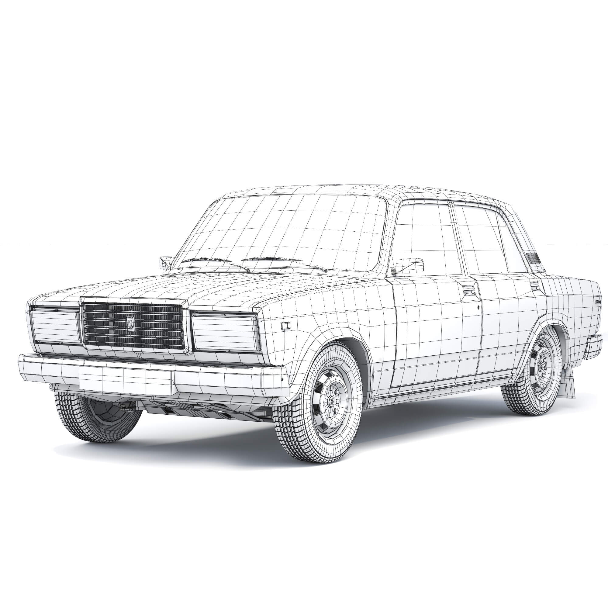 Vaz Lada 2107 1982 - 3D Model by podshyvalov