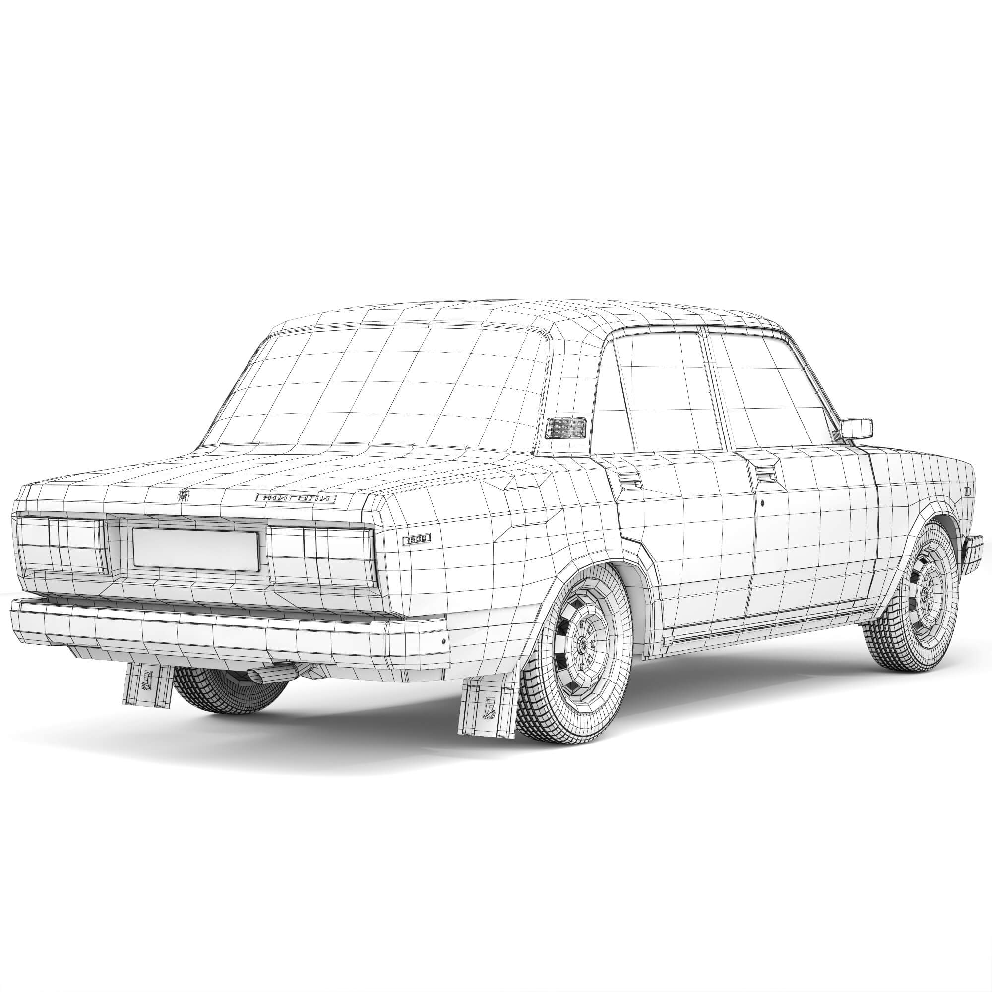 Vaz Lada 2107 1982 - 3D Model by podshyvalov