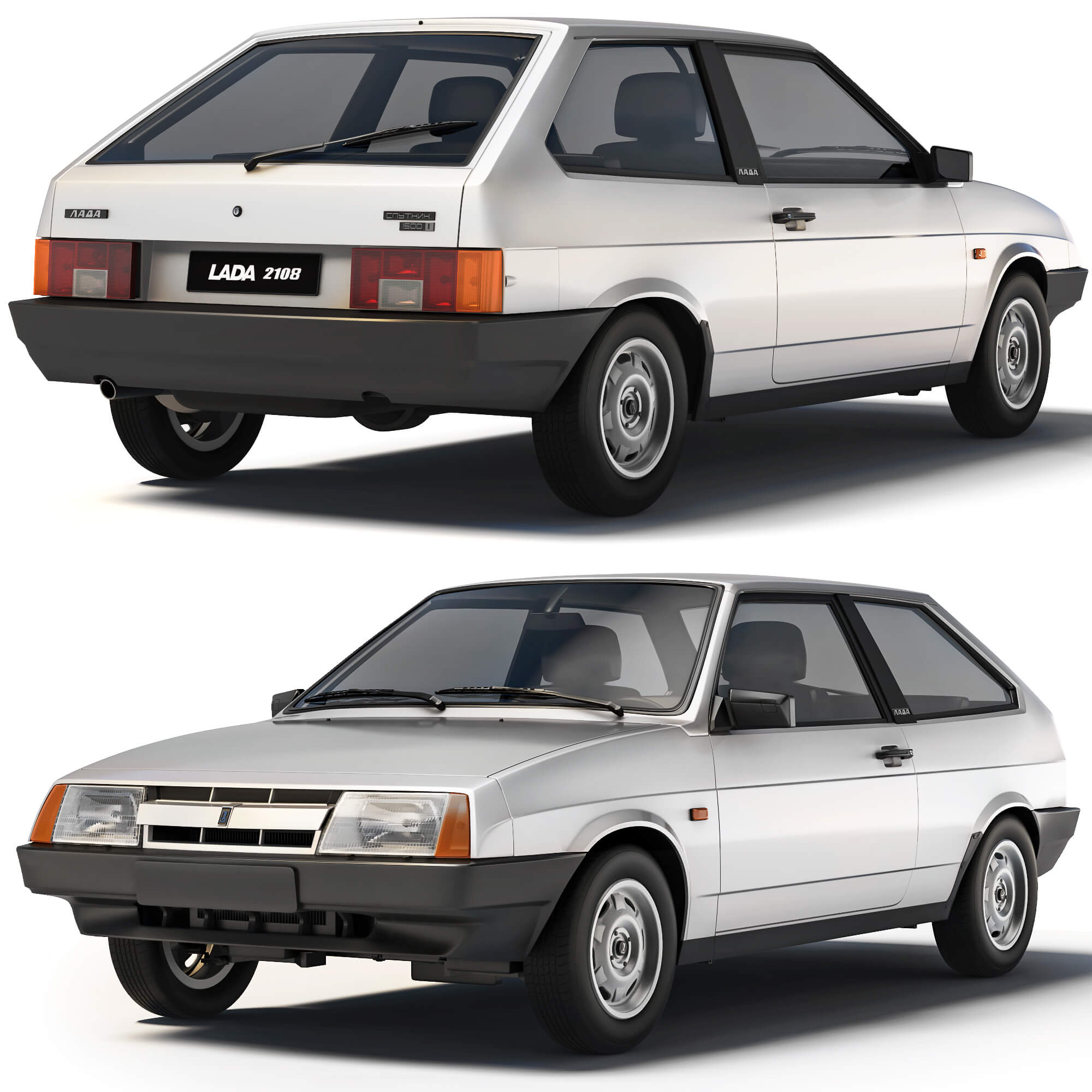 Vaz Lada 2108 Sputnik 1984 - 3D Model by podshyvalov