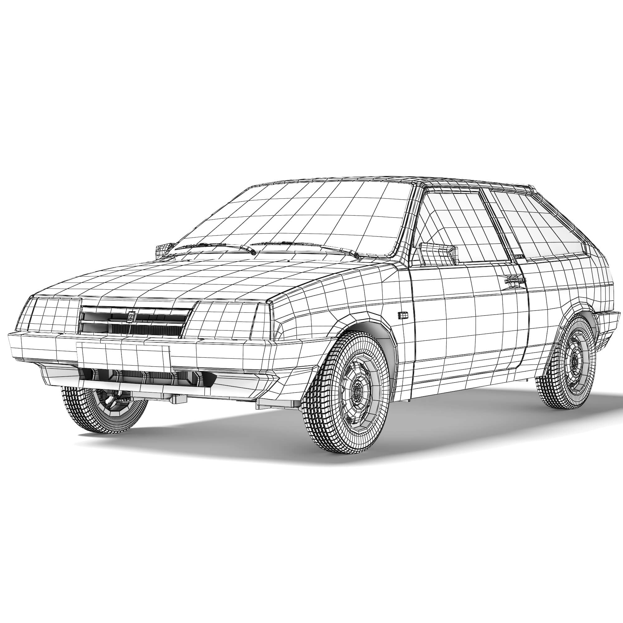 Vaz Lada 2108 Sputnik 1991 - 3D Model by podshyvalov