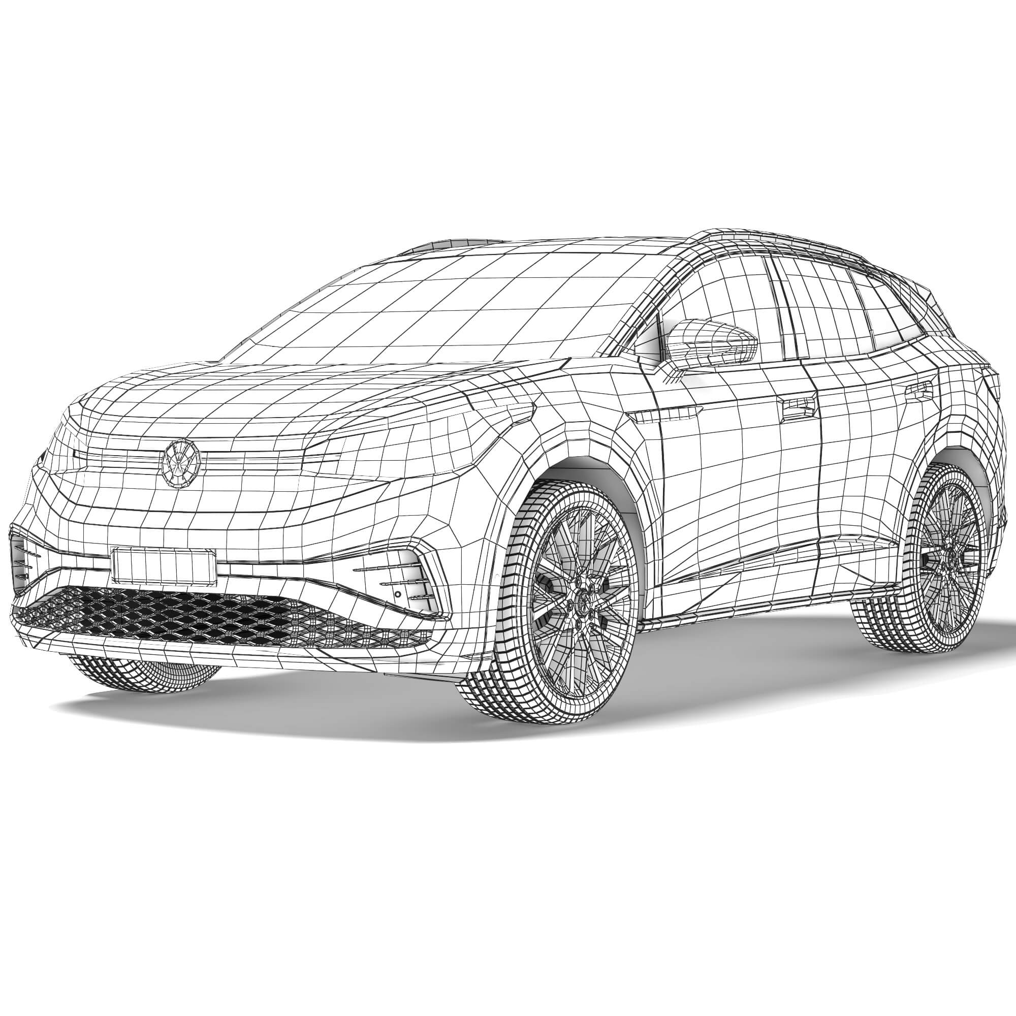 Volkswagen ID4 X 2021 - 3D Model by podshyvalov