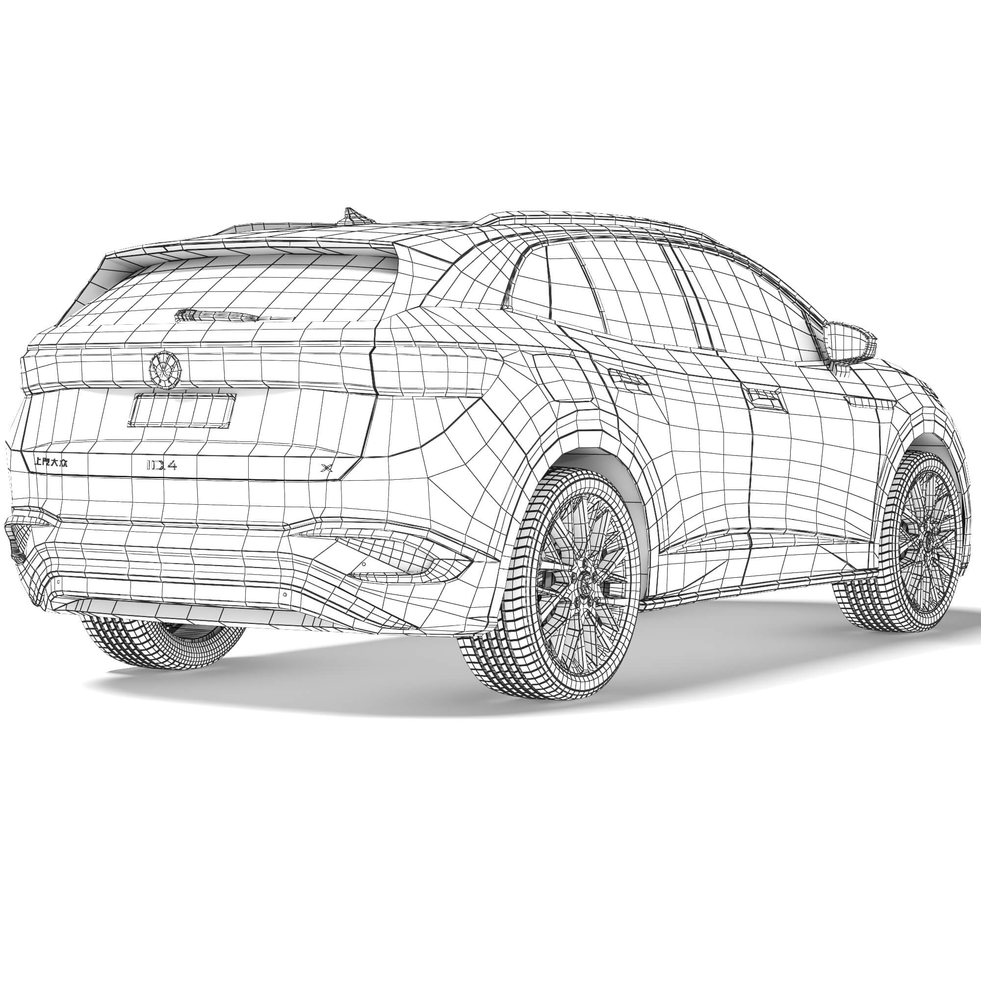 Volkswagen ID4 X 2021 - 3D Model by podshyvalov